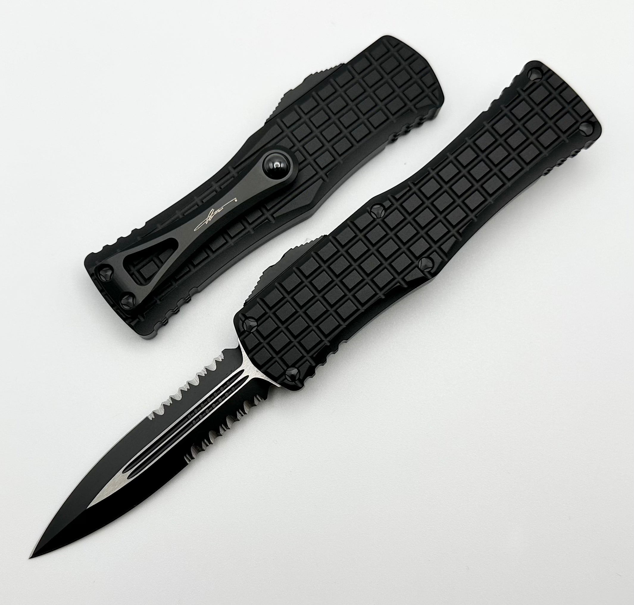 Microtech Hera Frag Double Edge Partail Serrated Tactical Standard 702