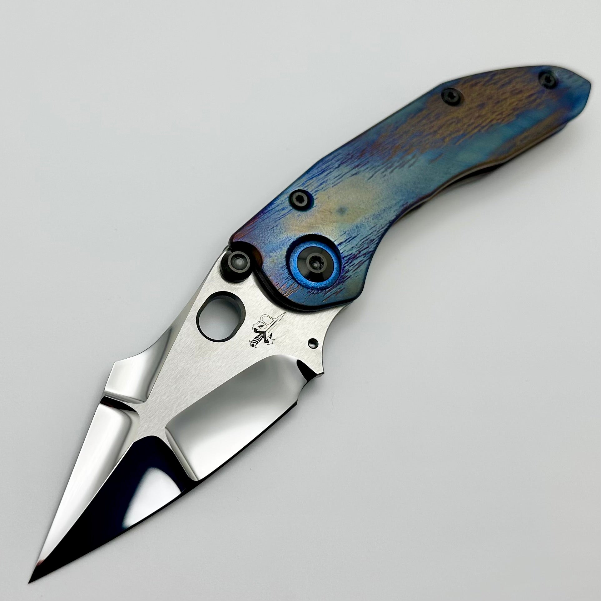 Marfione Custom Knives & Borka Blades Stitch Cosmic w/ Tritium Inlaid