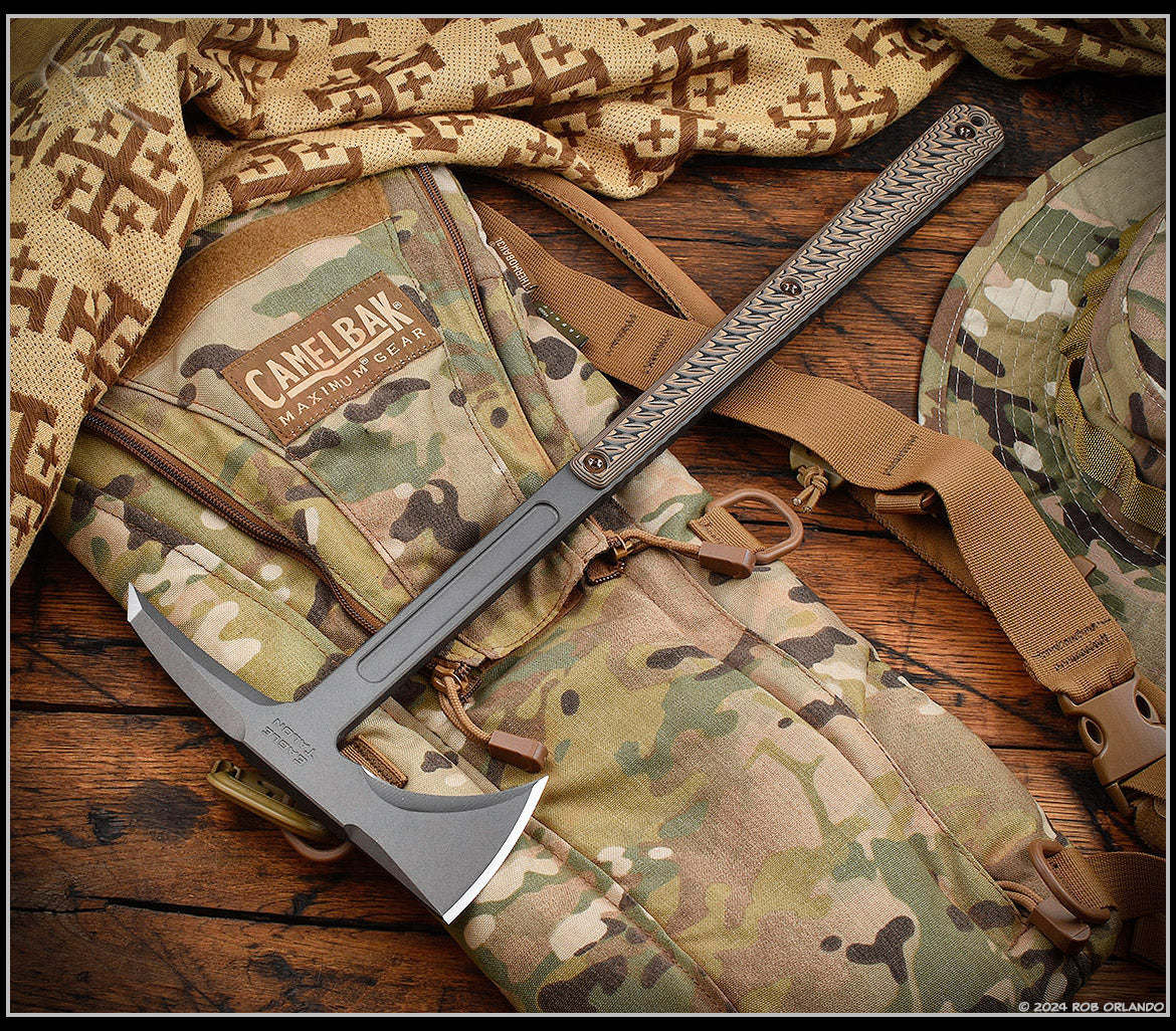 RMJ Eagle Talon Tomahawk Limited Edition S7 w/ Hyena Brown G-10 Handle