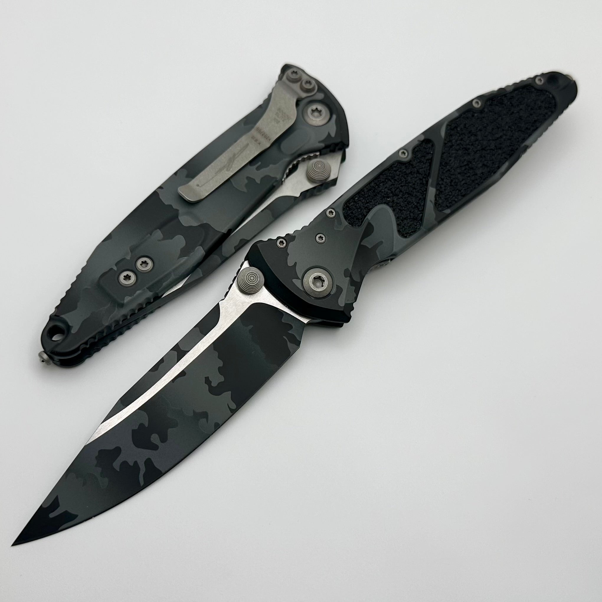 Microtech Socom Elite S/E Manual Urban Camo Signature Series 160-1UCS