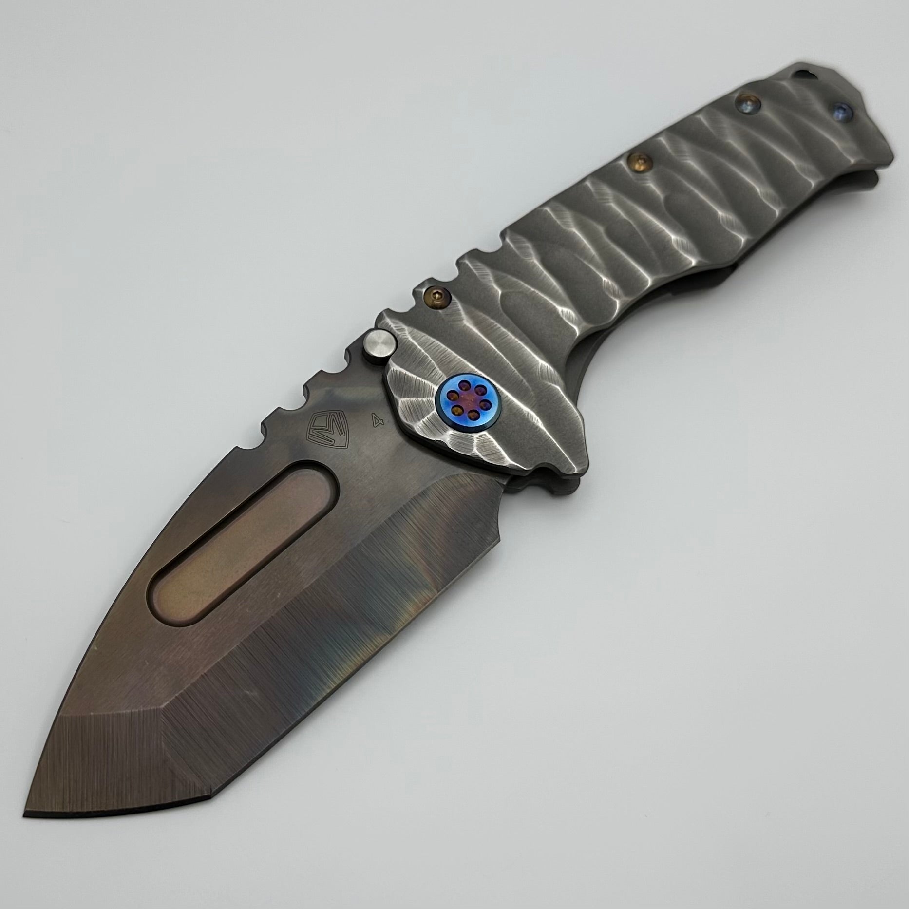 Medford Knife Praetorian T Vulcan S45 Tanto & Silver Predator Sculpted