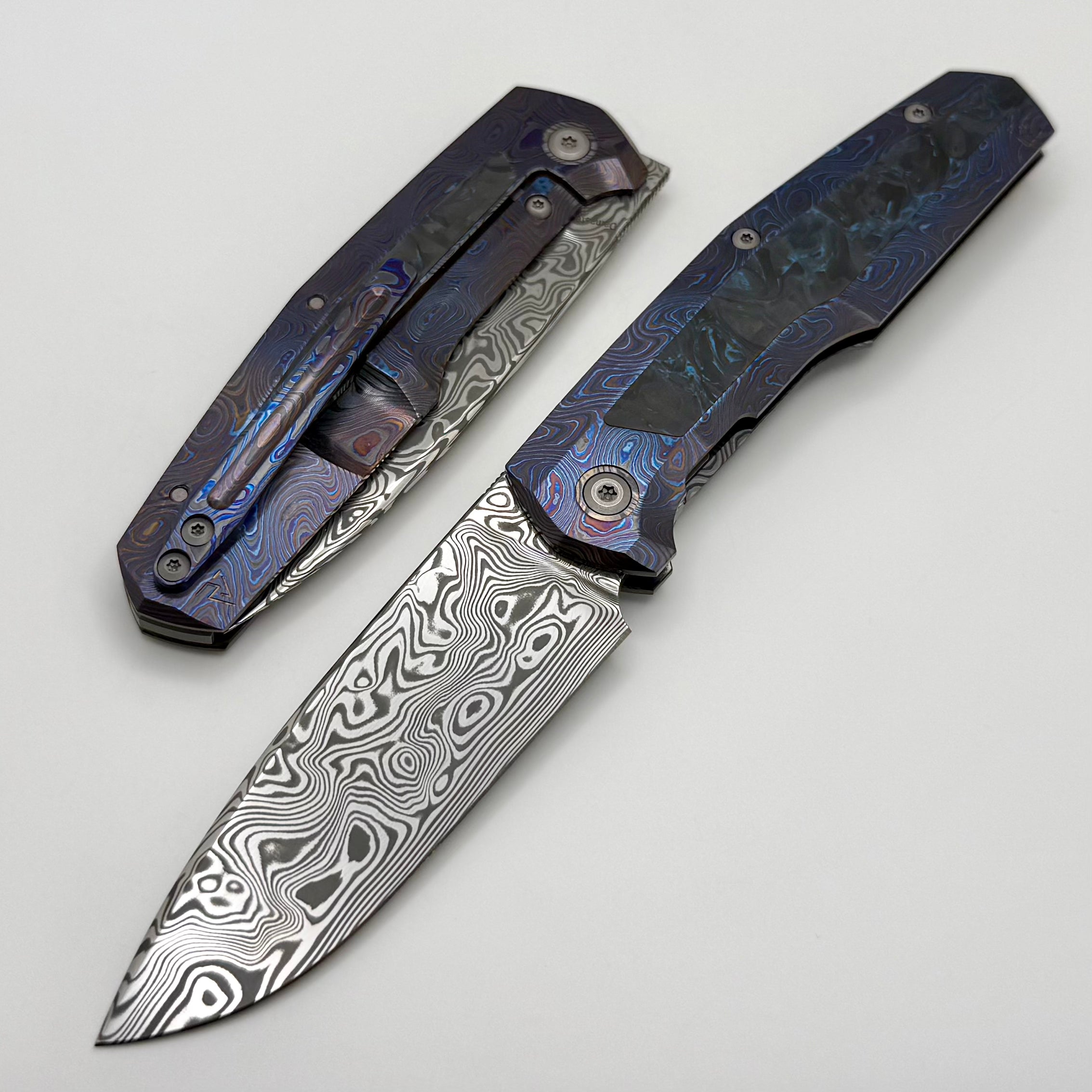 Custom Knife Factory FIF18 Dress ZircuTi Handles w/ Carbon Fiber Inlay