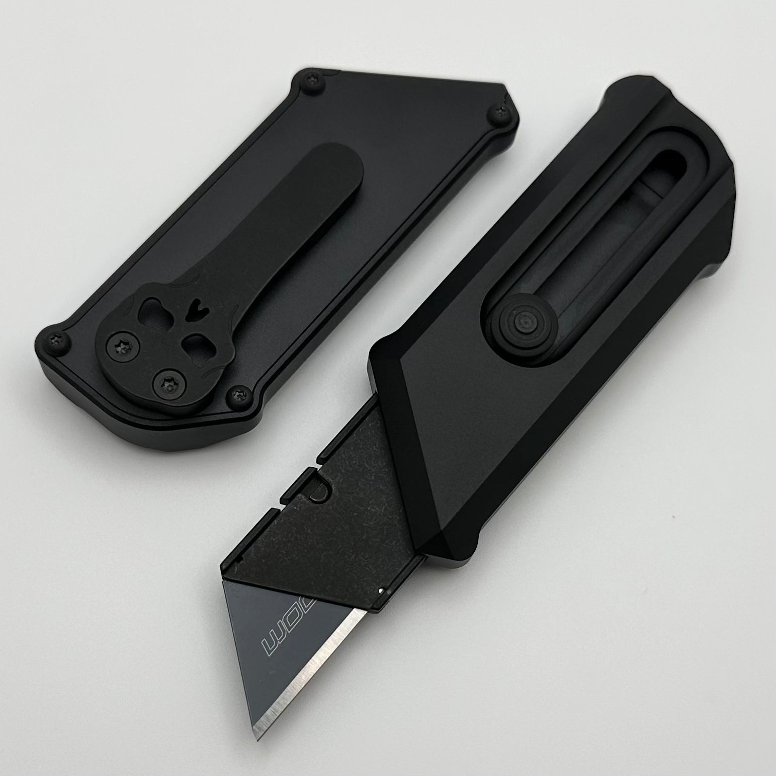 Chaves Knives CHUB Slipper Blackout w/ Black Aluminum Handle & Utility