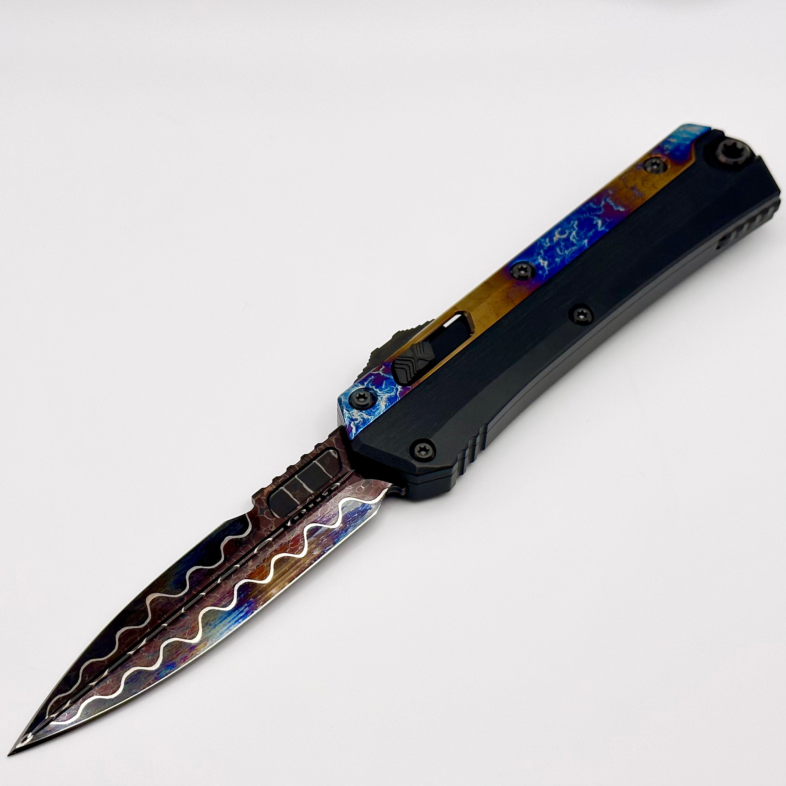 Marfione Custom Knives Glykon Hot Blued Bertie Rietveld Ball Bearing N