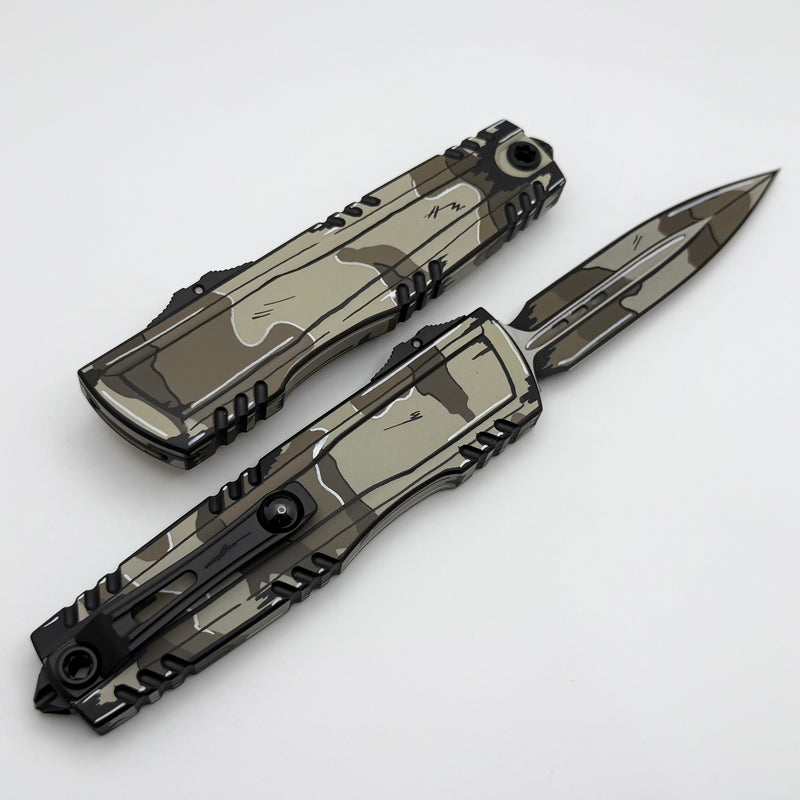 Microtech Luminary D/E Desert Camo Comic Strip Signature Series 1270-1