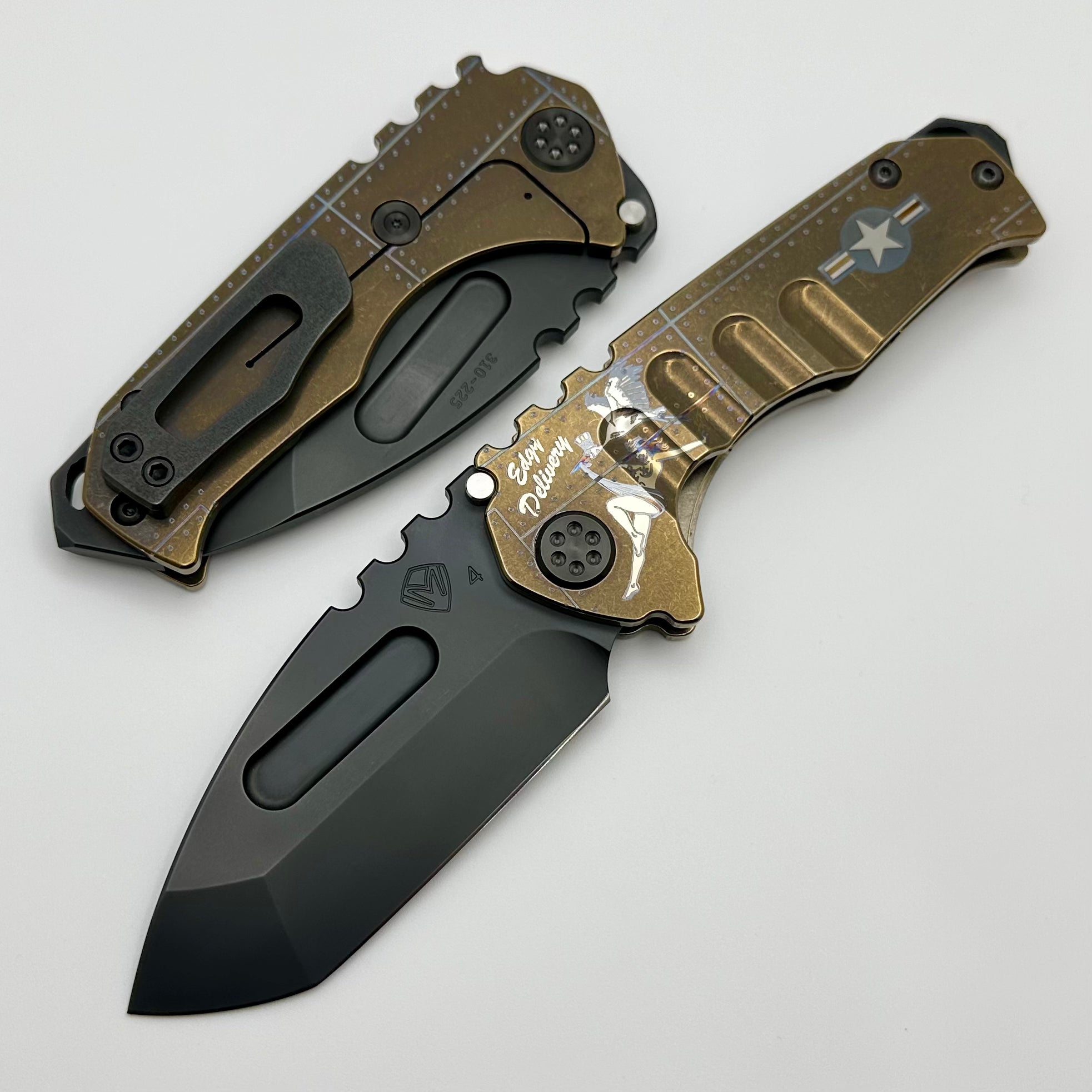 Medford Praetorian Genesis T Bronze Aviation Handles w/ Black Hardware