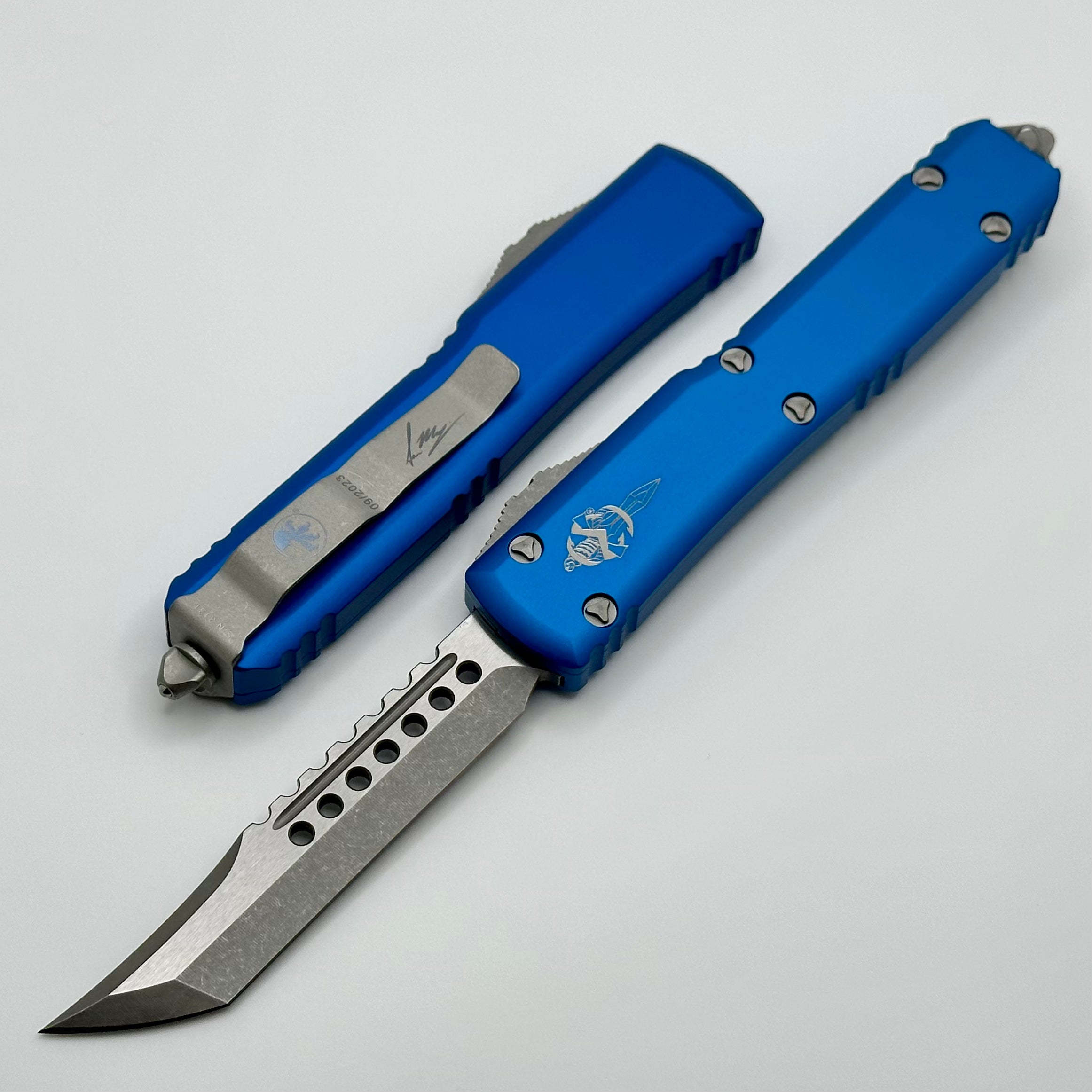 Microtech Ultratech Hellhound Apocalyptic Standard & Blue Signature Se