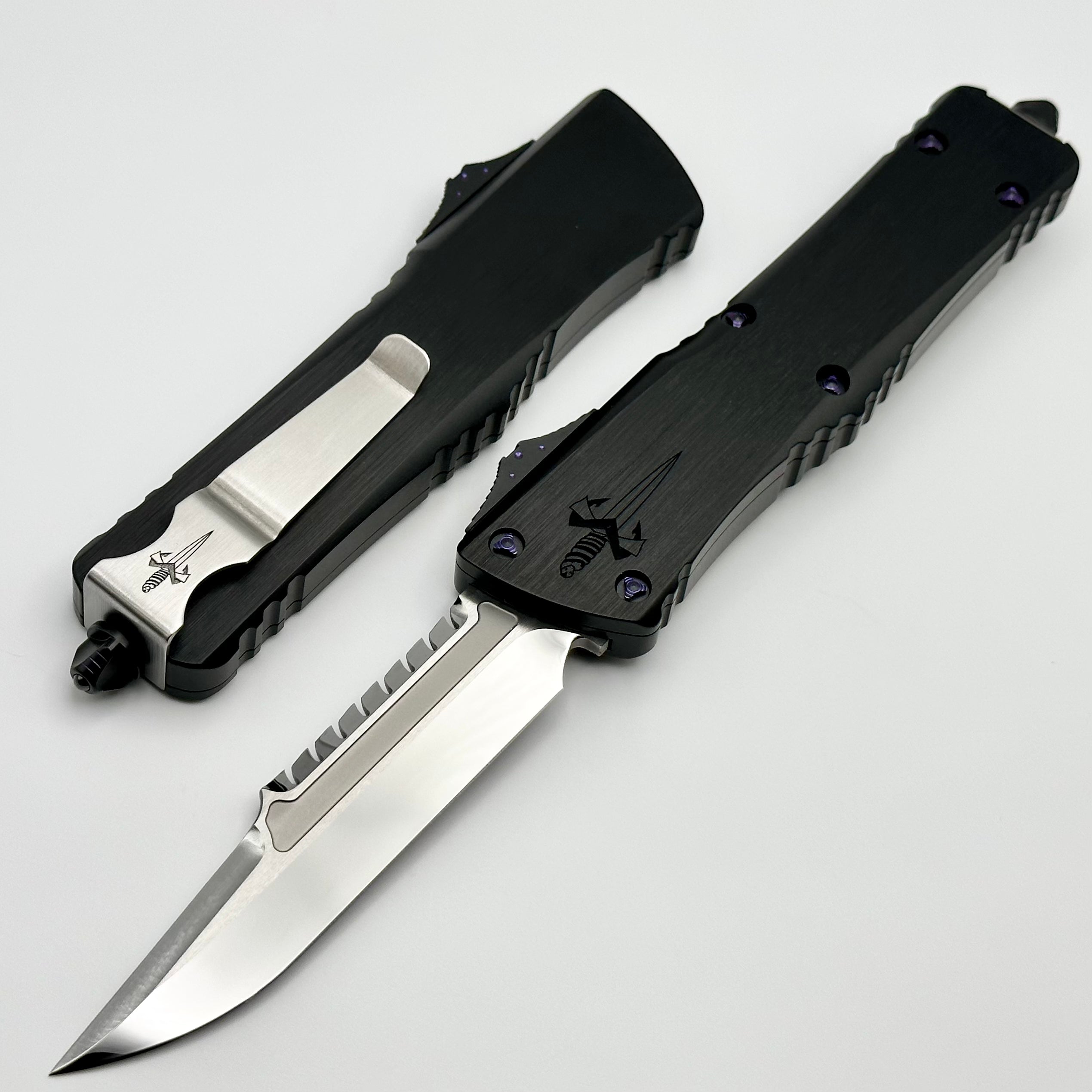 Marfione Custom Knives Combat Troodon Interceptor Mirror Polish w/ Hef