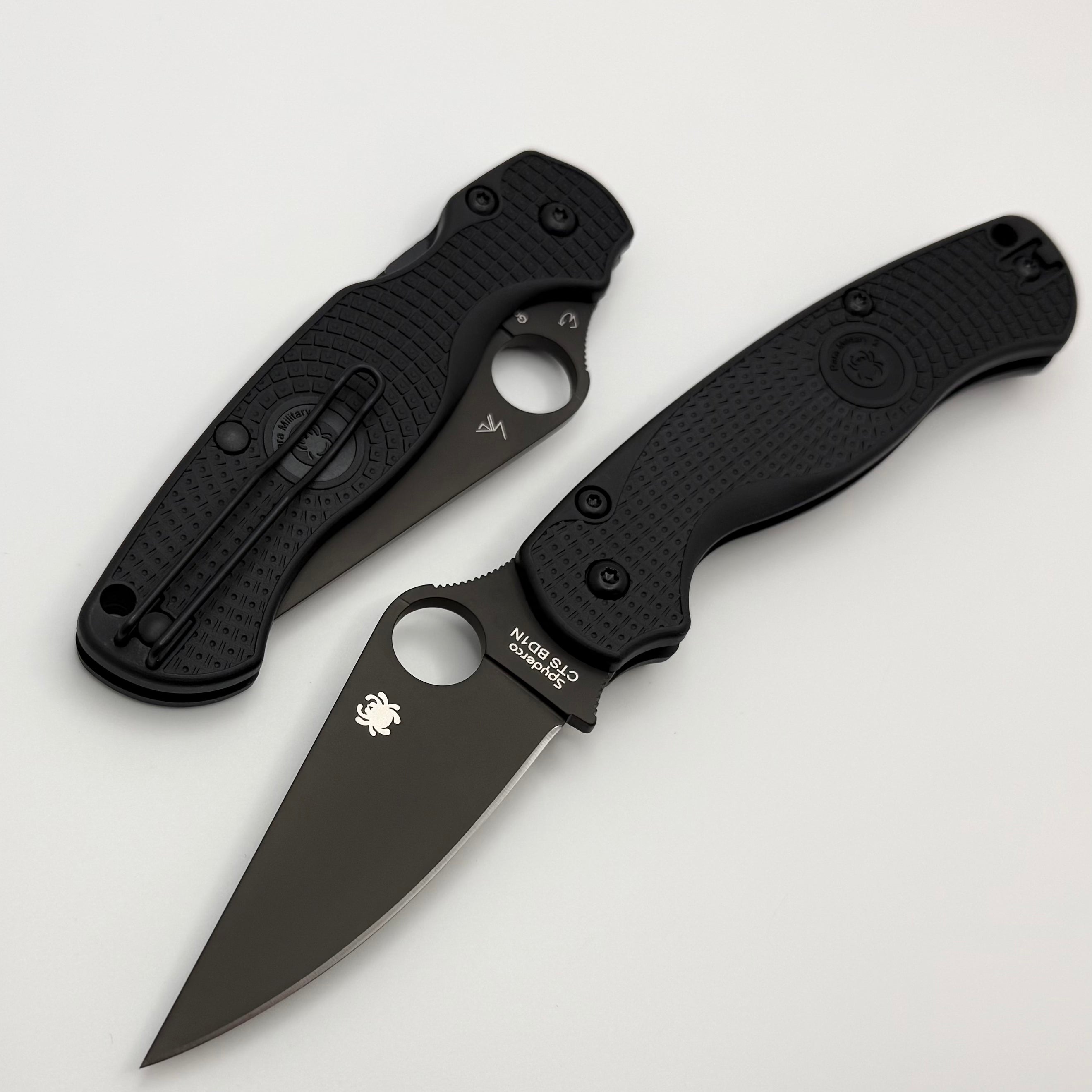 Spyderco Para-Military 2 Black Lightweight w/ DLC CTS BD1N C81PBBK2