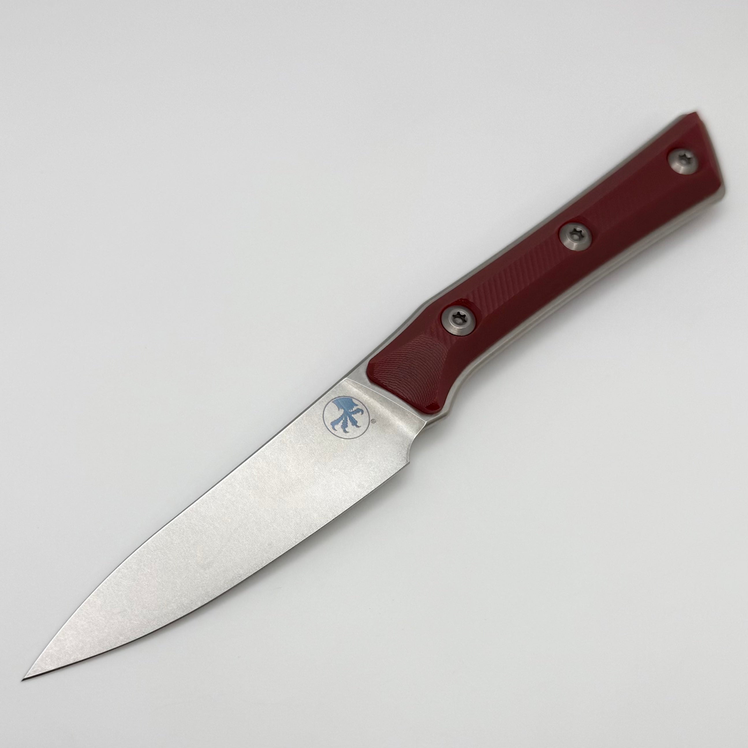 Microtech Paring Knife Merlot G-10 Handle w/ Stonewash M390MK 3500-10M