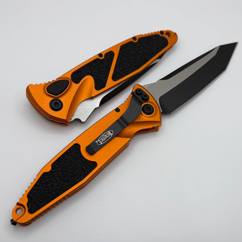 Microtech Socom Elite Auto w/ Orange Handles & Black Tanto 161A-1OR