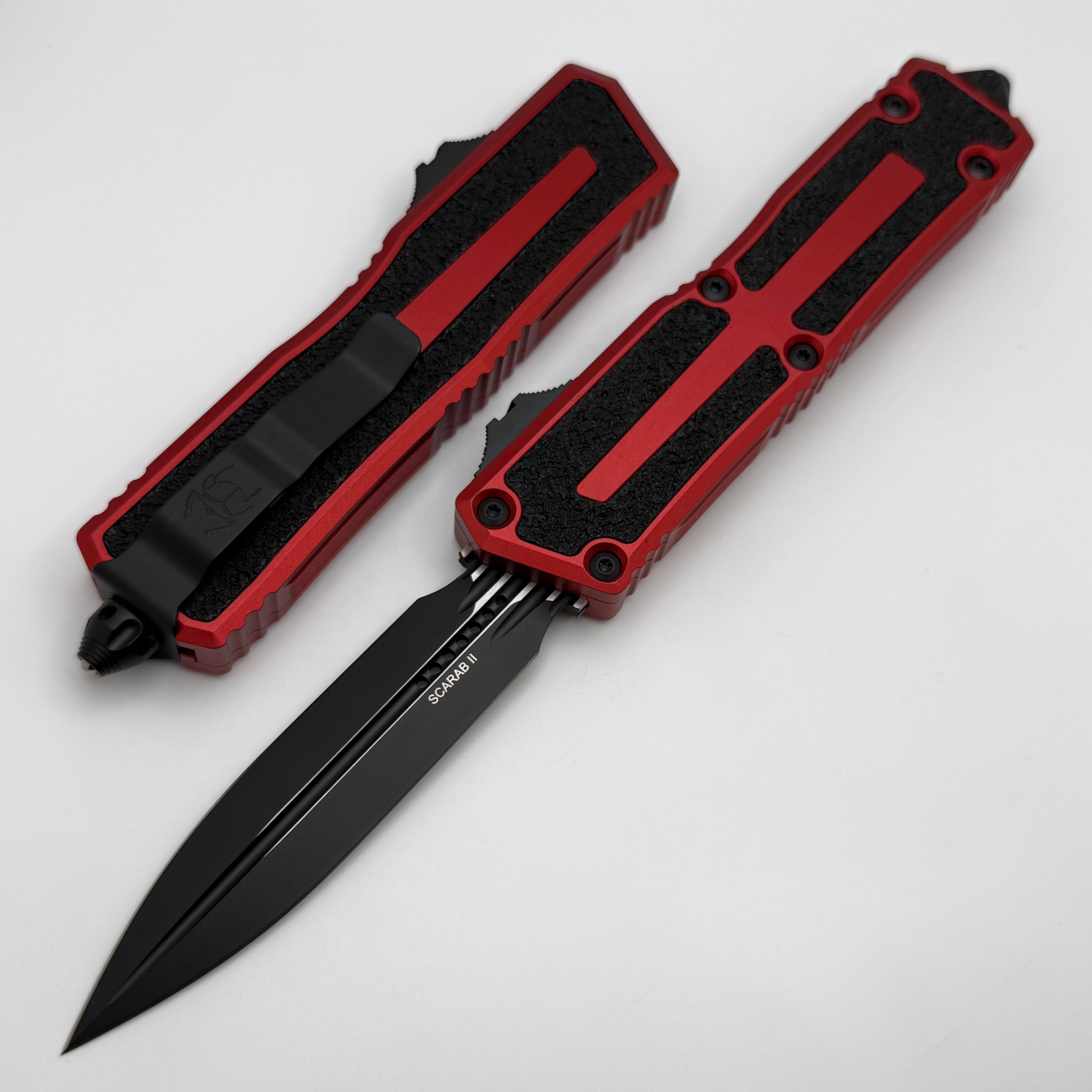 Microtech Scarab 2 Gen 3 D/E Tactical Standard w/ Red Handle 1280-1RD