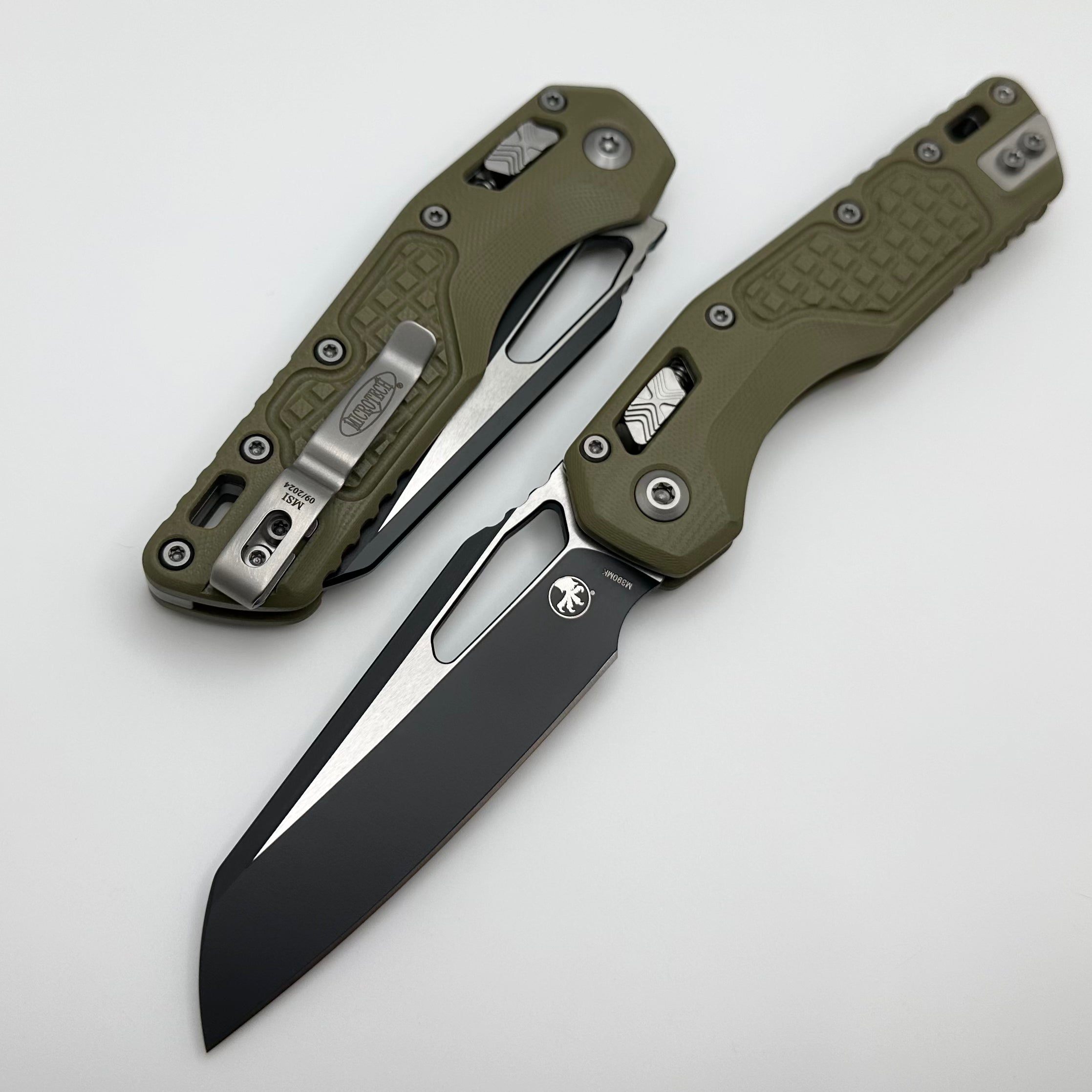 Microtech Knives MSI RAM LOK FRAG OD Green G-10 & Two Tone Black M390M