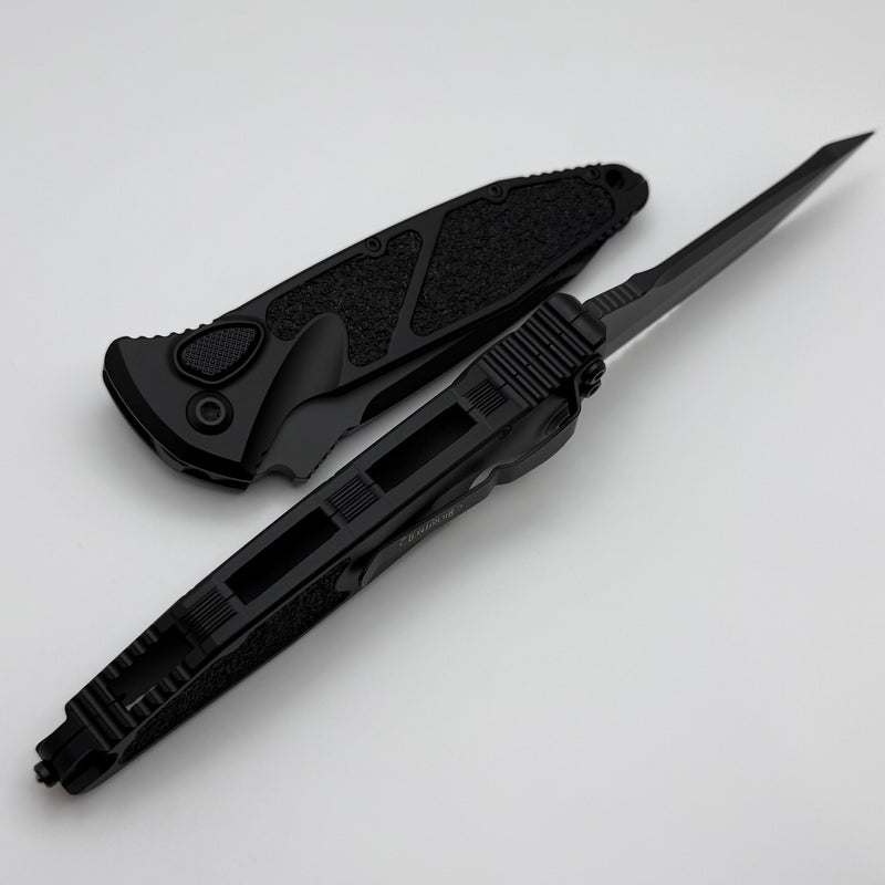Microtech Socom Elite Blackout Tanto Edge Part Serrated Auto Black Tac
