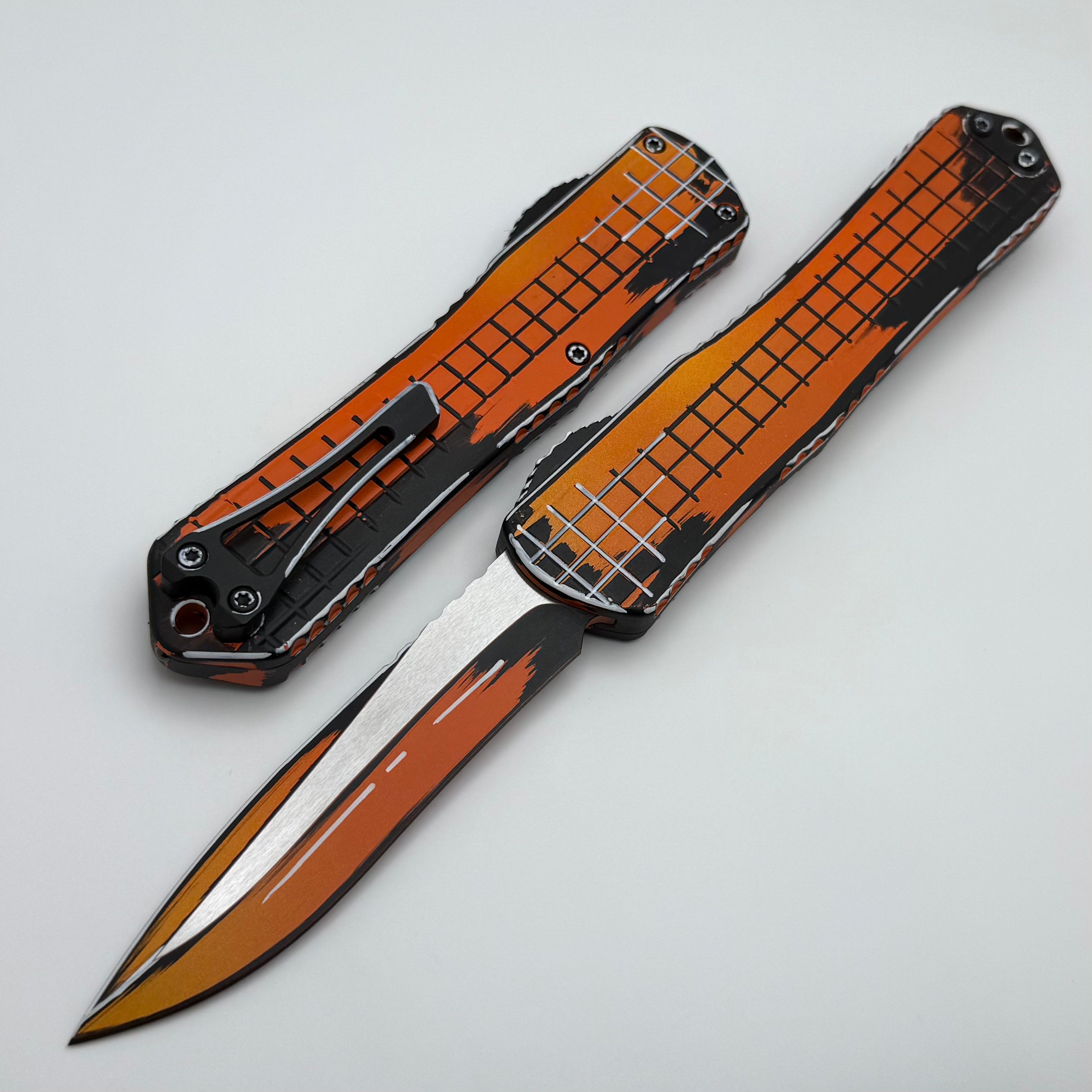 Heretic Knives Manticore X Cel Shade Orange Frag Handle w/ Recurve Mag