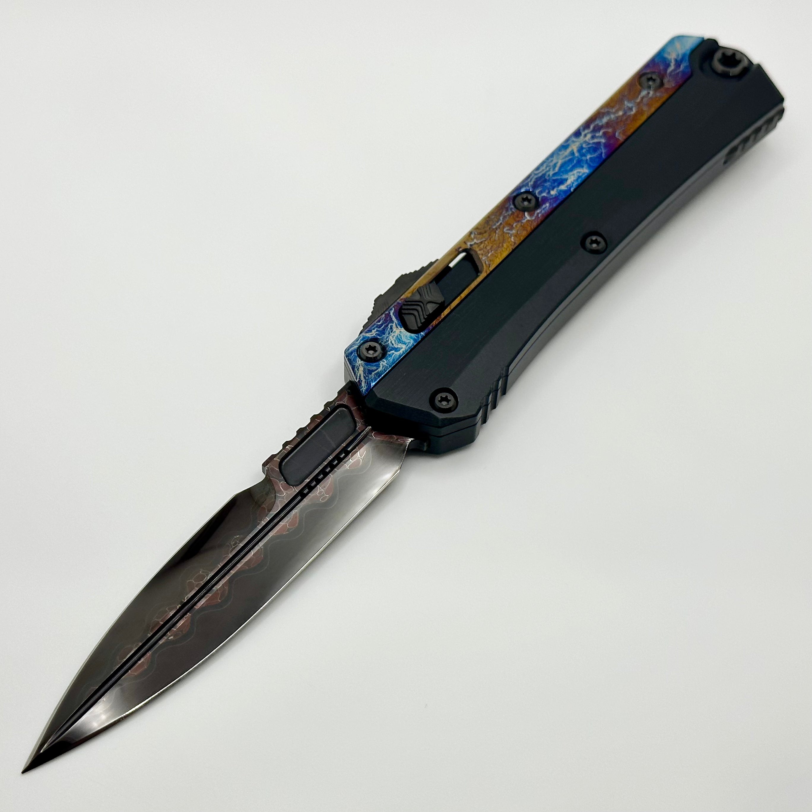 Marfione Custom Knives Glykon Hot Blued Bertie Rietveld Ball Bearing S