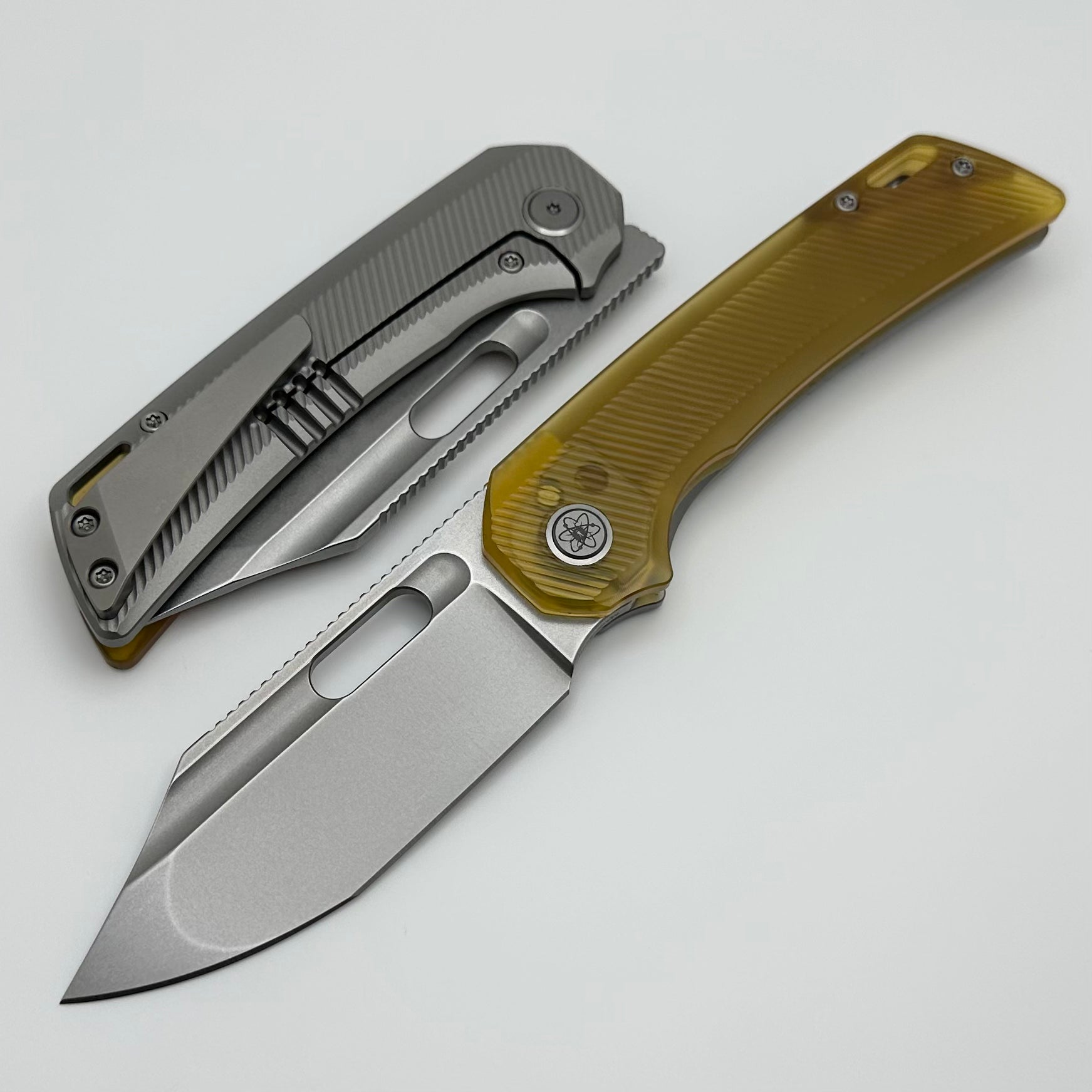 EMP EDC Relative Bowie Milled Ultem/Titanium Handles & Stonewash Magna