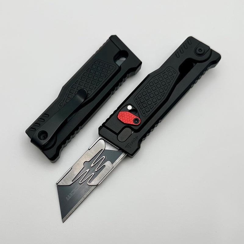 Reate EXO-U Utility Diamond Pattern Black Aluminum Handle