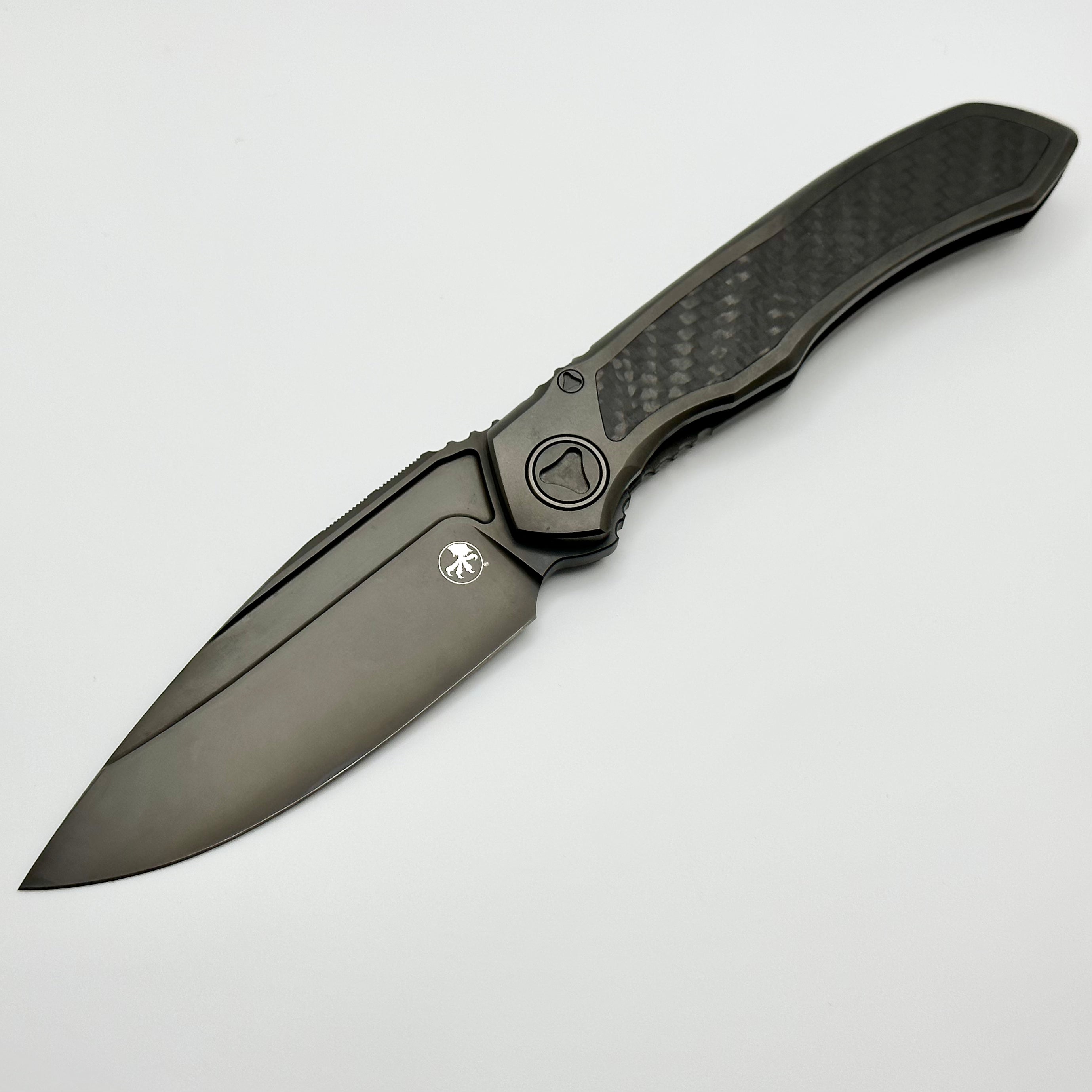 Microtech ANAX Titanium DLC & Carbon Fiber Inlay 190C-1DLCTCFITI PRE O