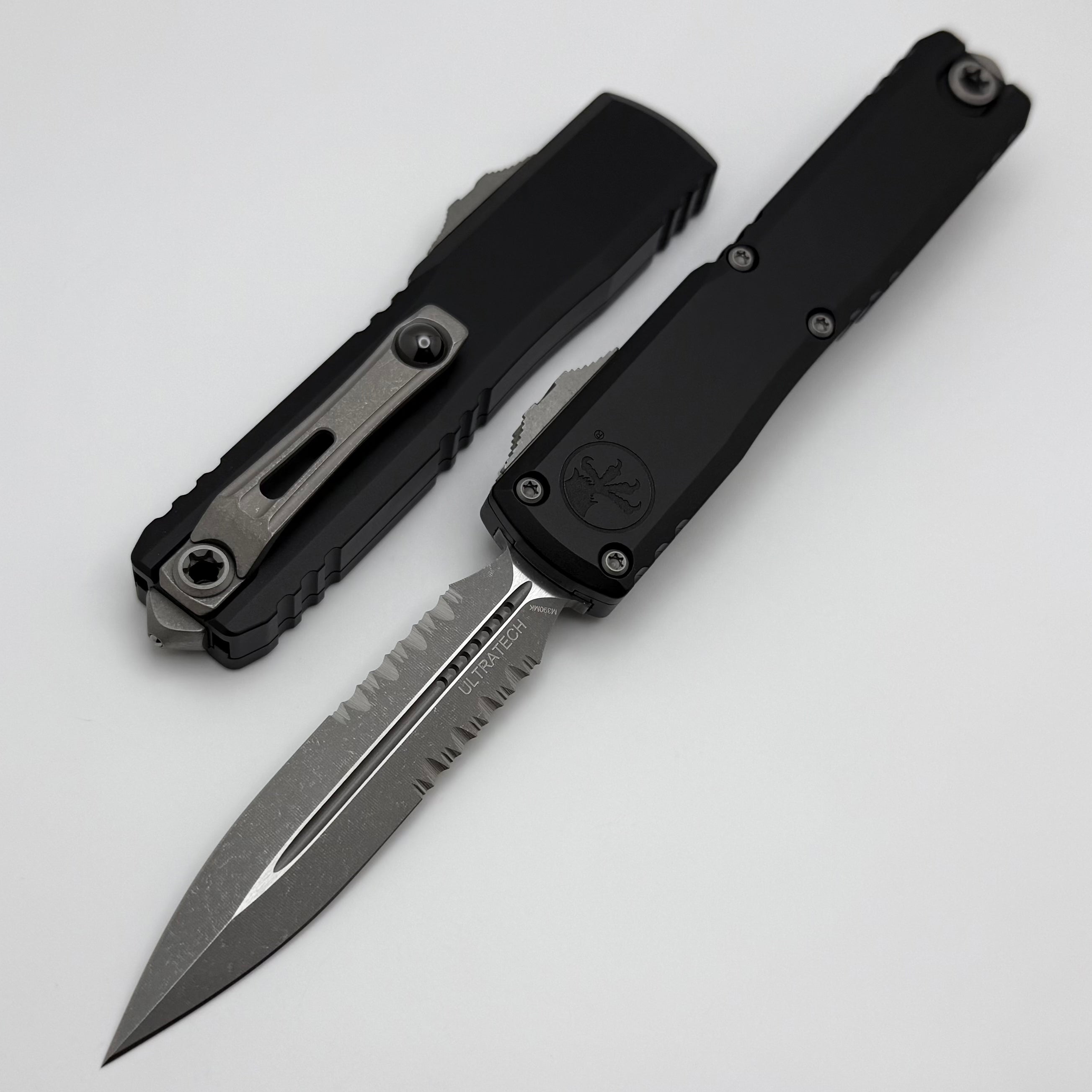Microtech Ultratech ZBP D/E Partial Serrated Apocalyptic Standard 1122