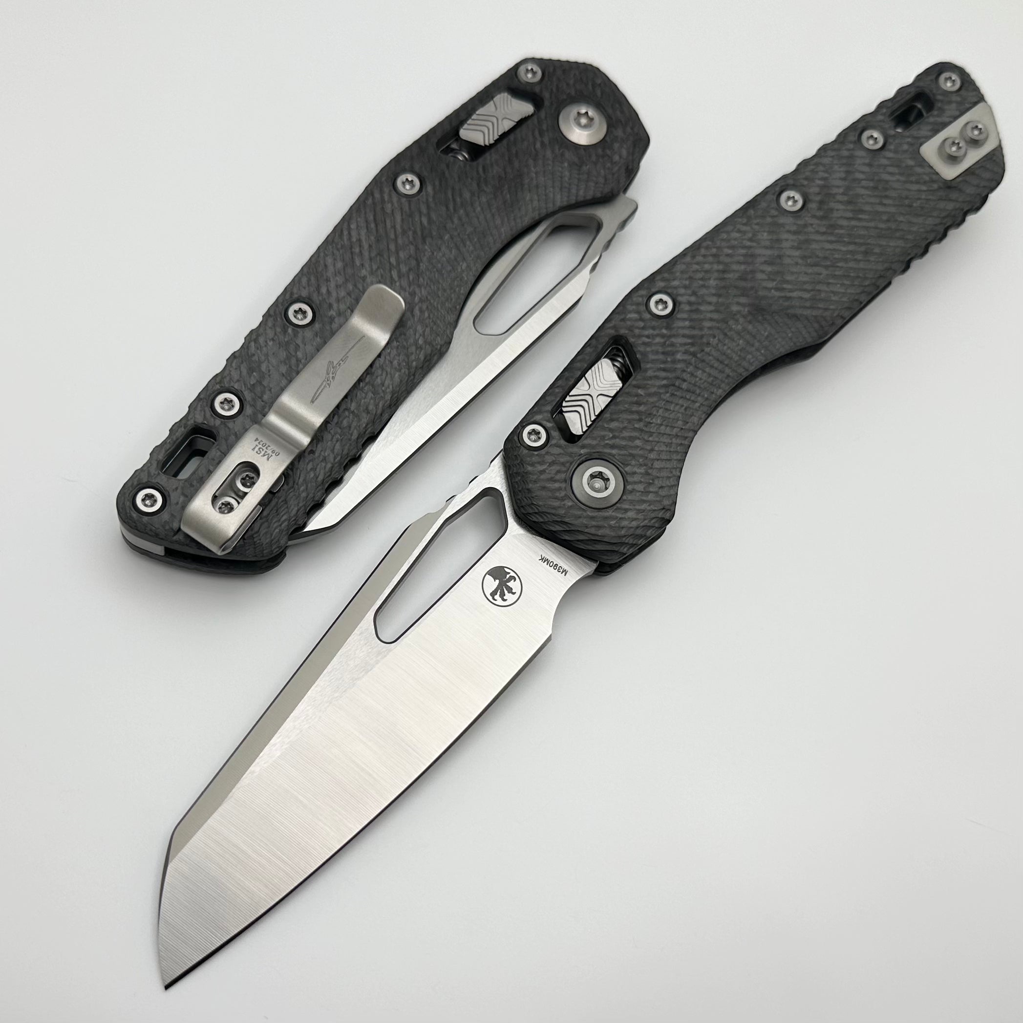 Microtech Knives MSI RAM LOK Fluted Carbon Fiber & Satin M390MK Signat