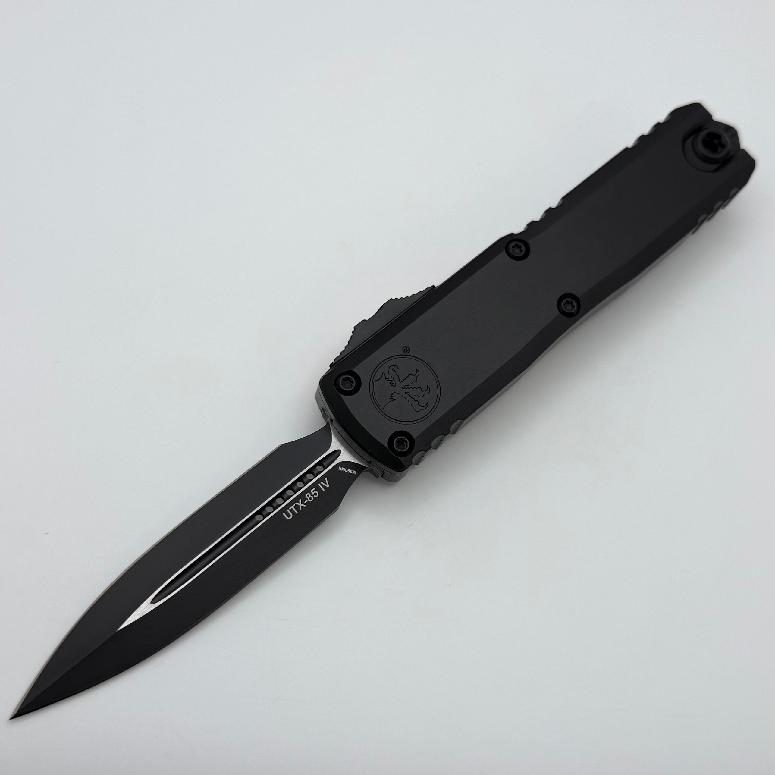Grenade Blem Microtech UTX-85 Gen IV w/ Black Handle & Black D/E M390M