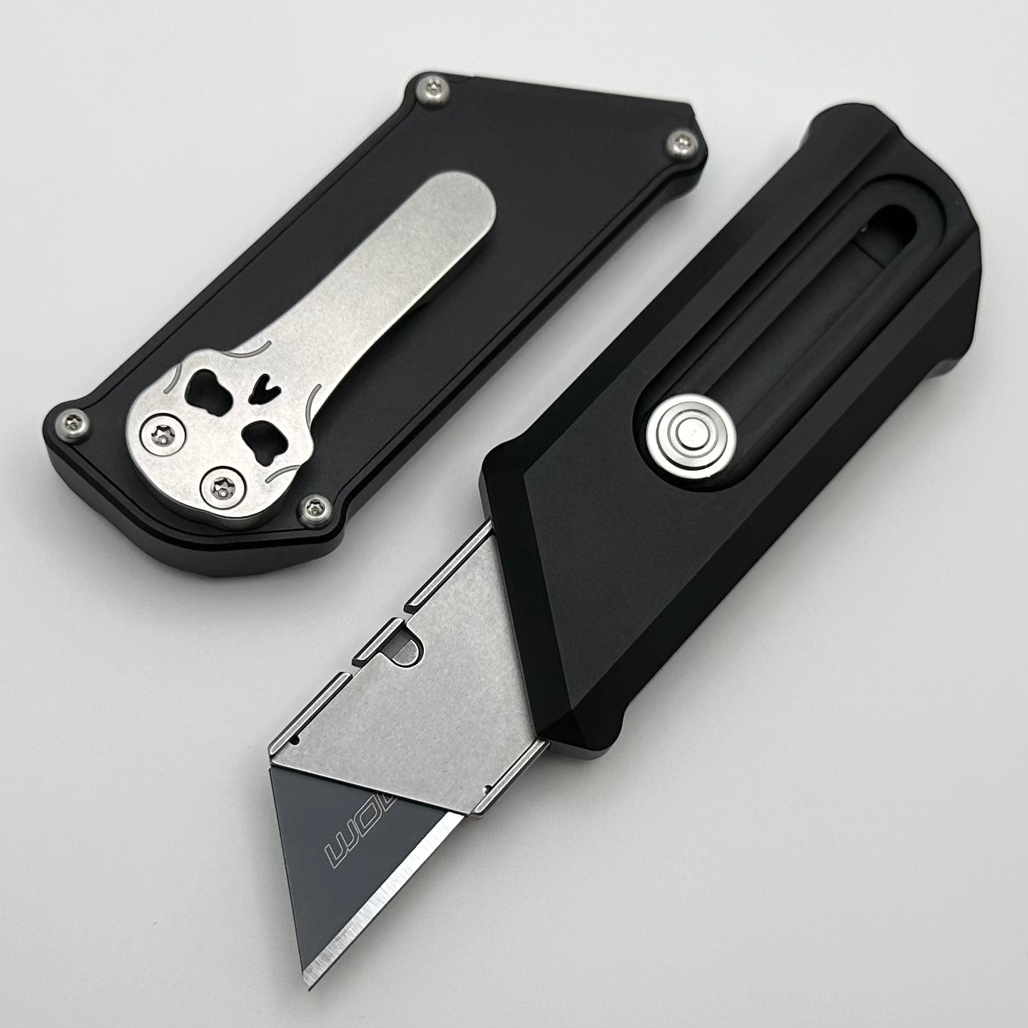 Chaves Knives CHUB Slipper w/ Black Aluminum Handle & Utility Blade