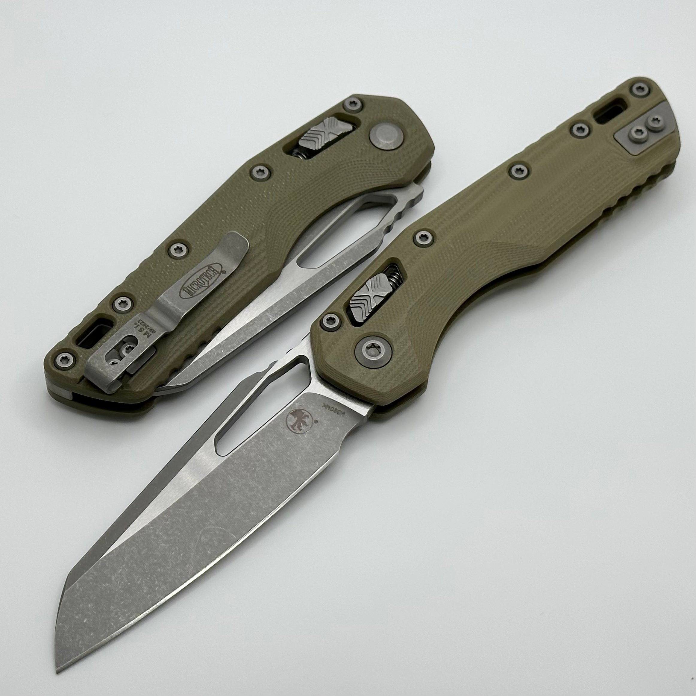 Microtech Knives MSI RAM LOK OD Green G-10 & M390MK Apocalyptic Standa