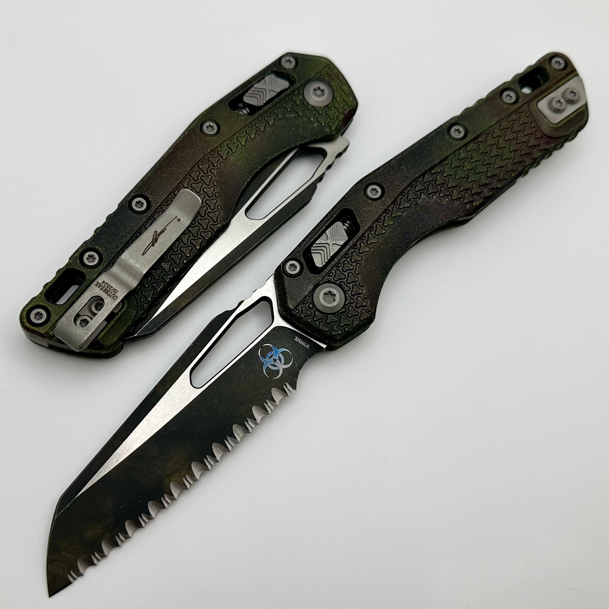 Microtech Knives MSI RAM LOK Outbreak Polymer & Full Serrated M390MK 2