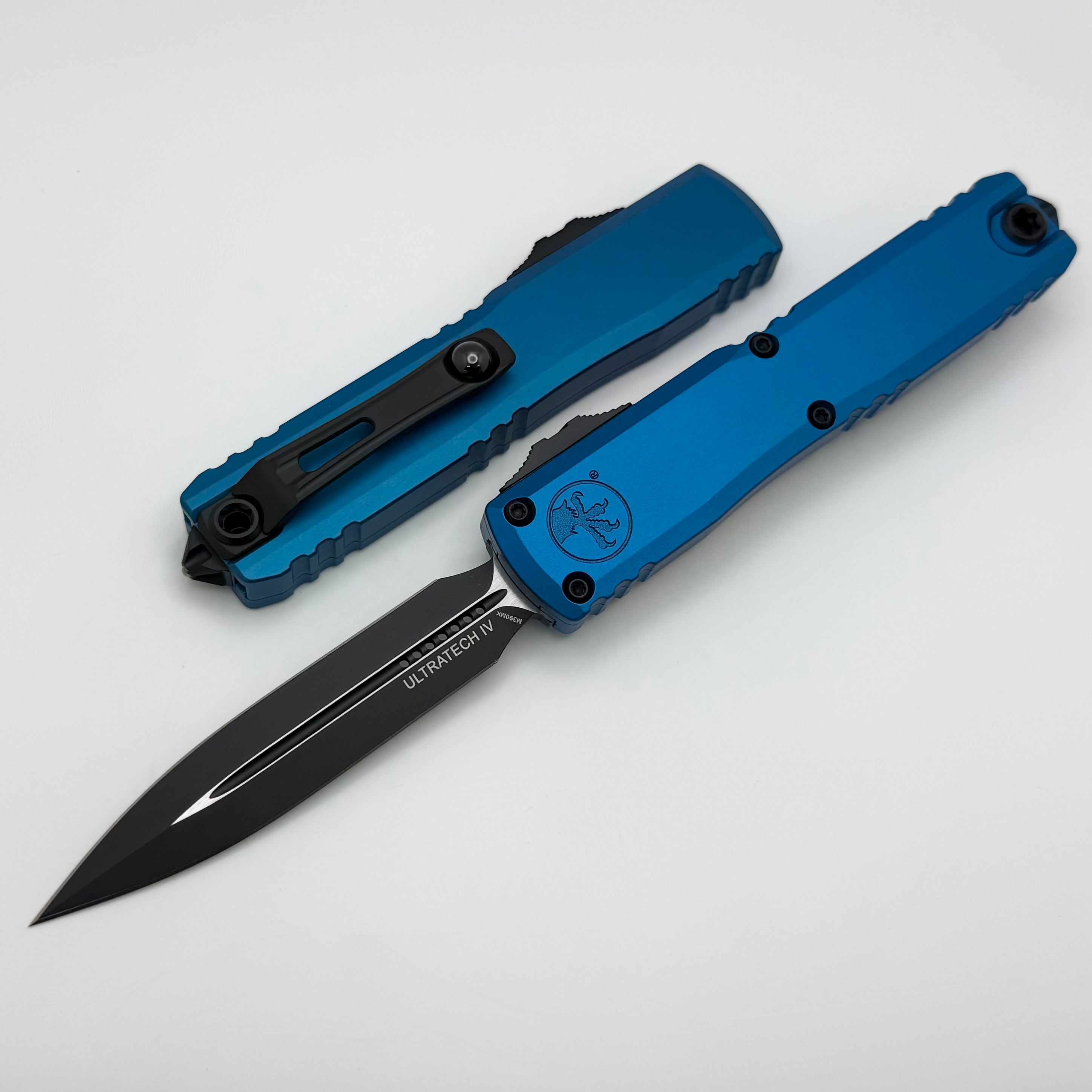 Microtech Ultratech Gen IV D/E Tactical Standard w/ Blue Handle 11224-