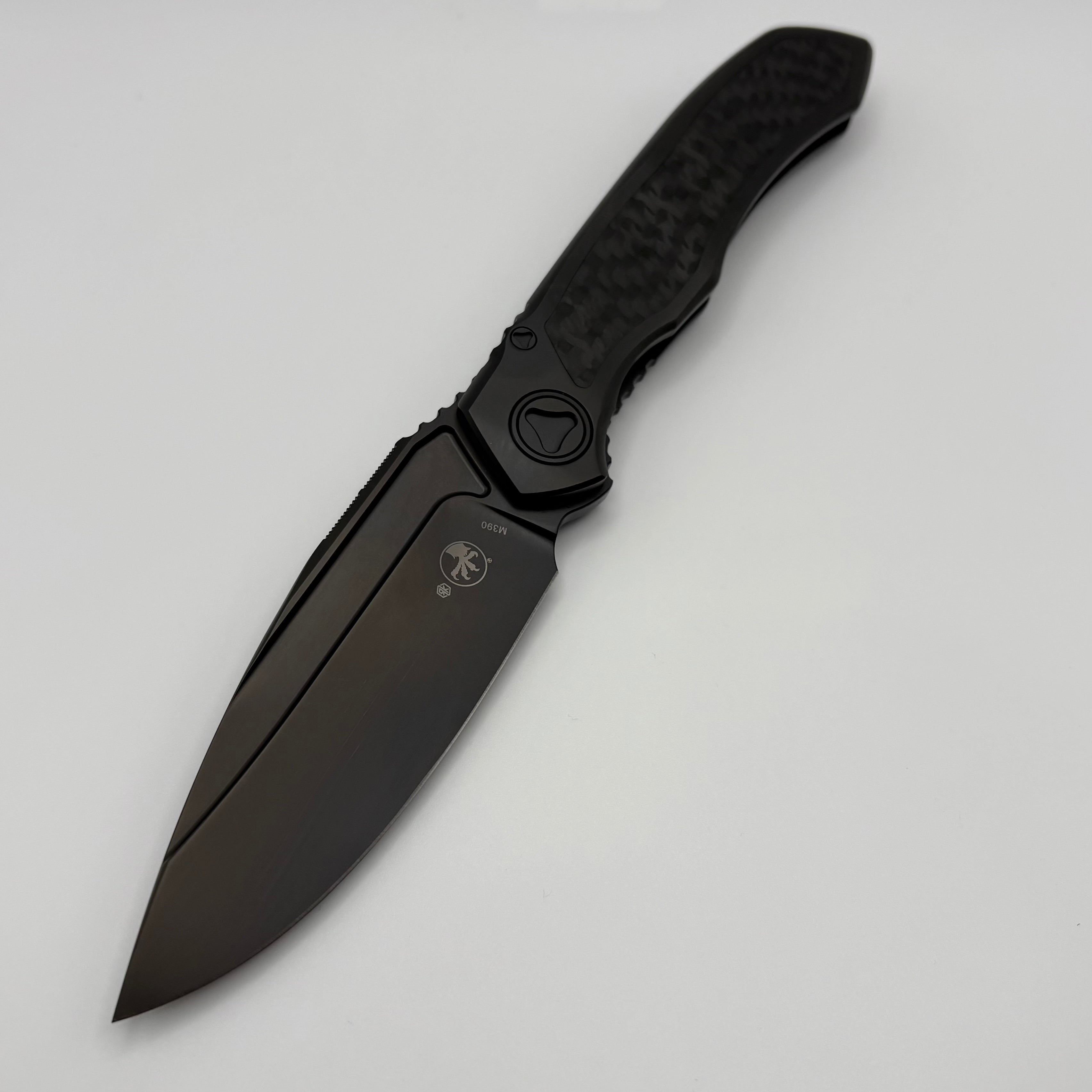 Pre-Owned Microtech ANAX Titanium DLC & Carbon Fiber Inlay 190C-1DLCTC