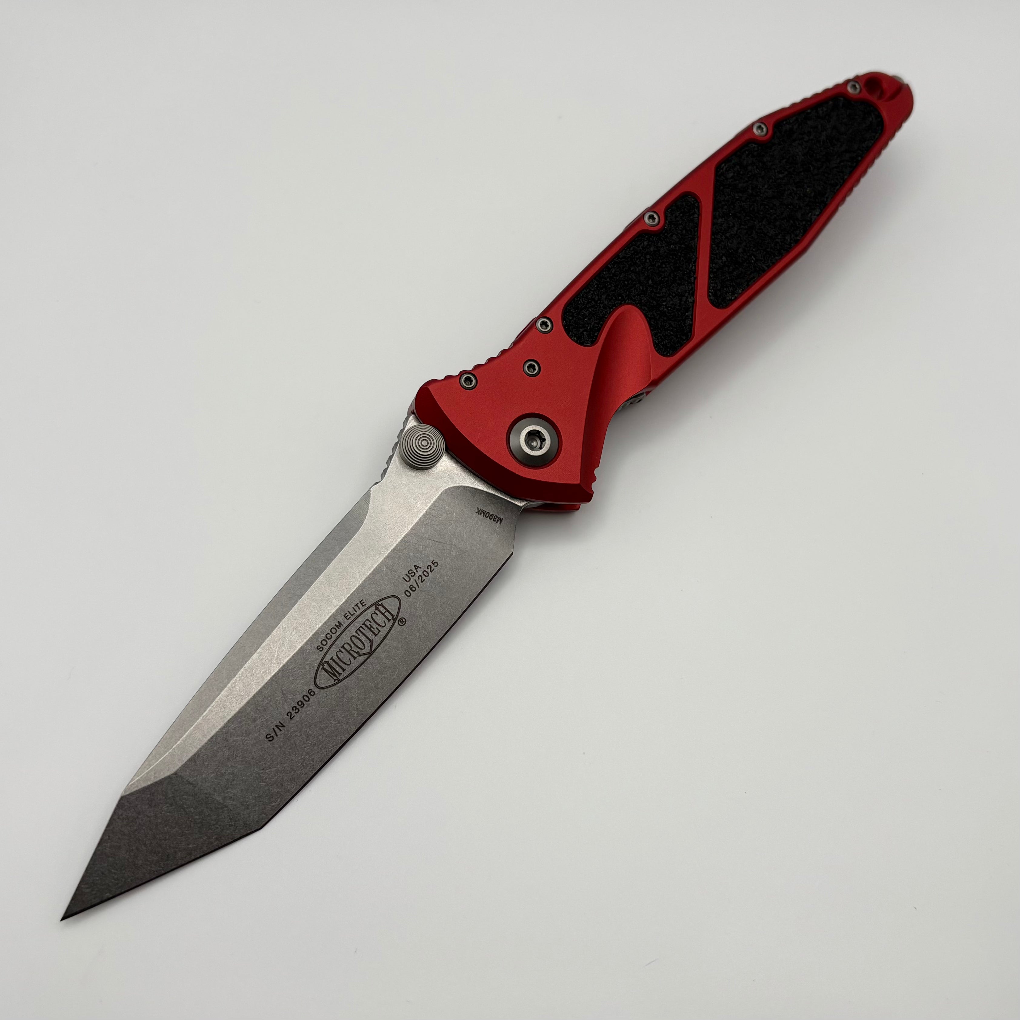 Grenade Blem Microtech Socom Elite T/E Manual Red Stonewash Standard 1
