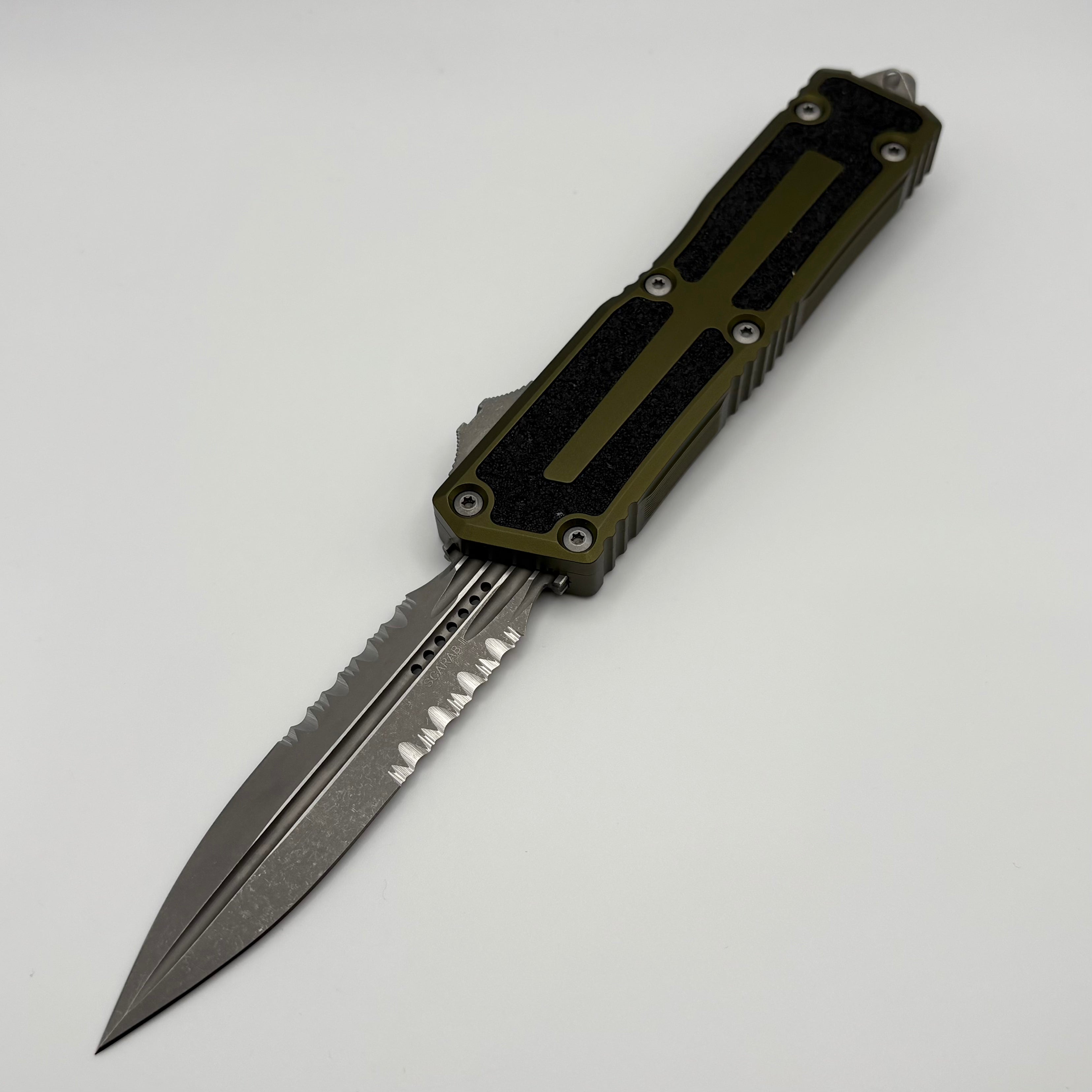 Grenade Blem Microtech Scarab 2 Gen 3 D/E Apocalyptic Partial Serrated