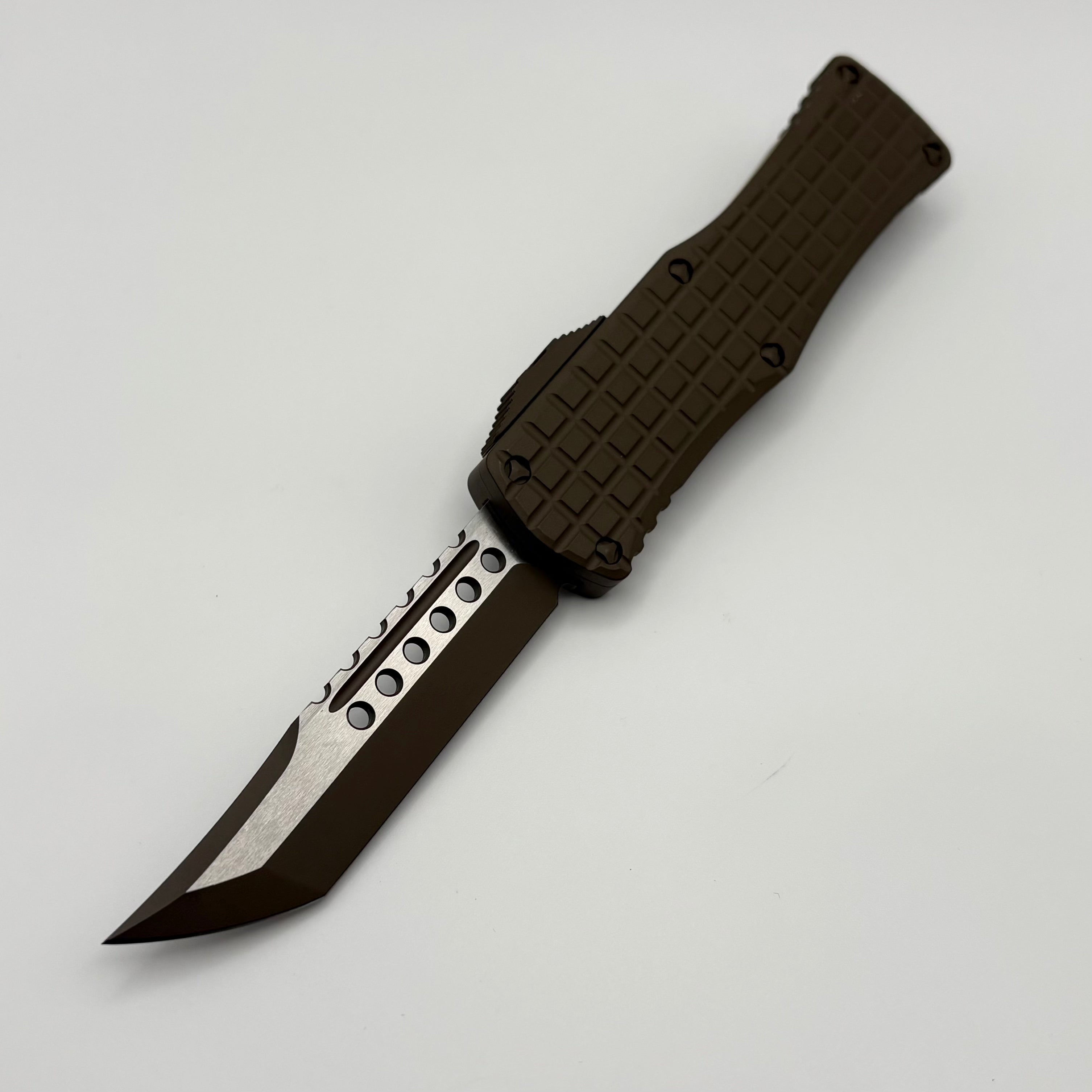 Grenade Blem Microtech Hera Frag Hellhound Chocolate Brown Cerakote Si