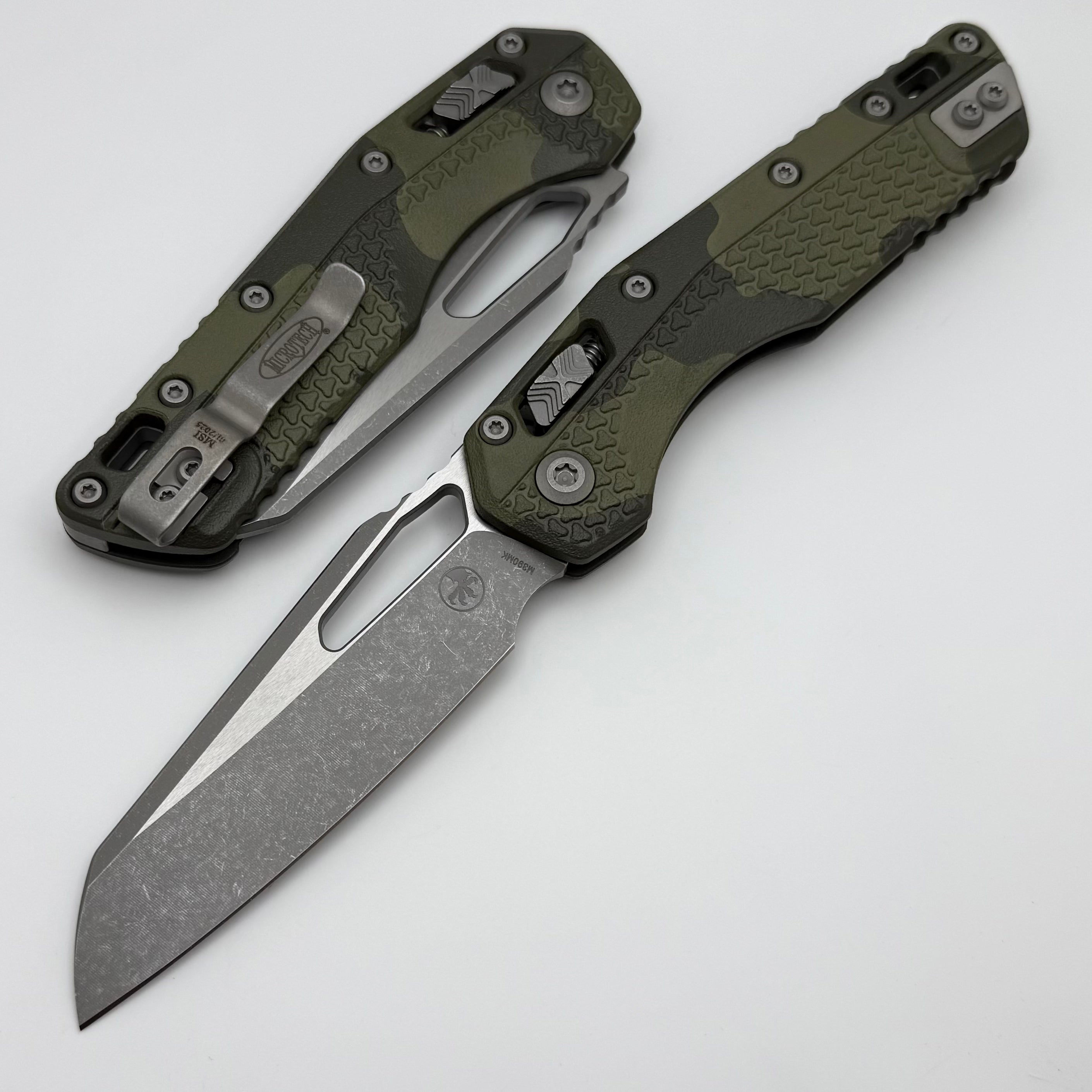 Microtech Knives MSI RAM LOK Olive Camo Polymer & M390MK Apocalyptic 2