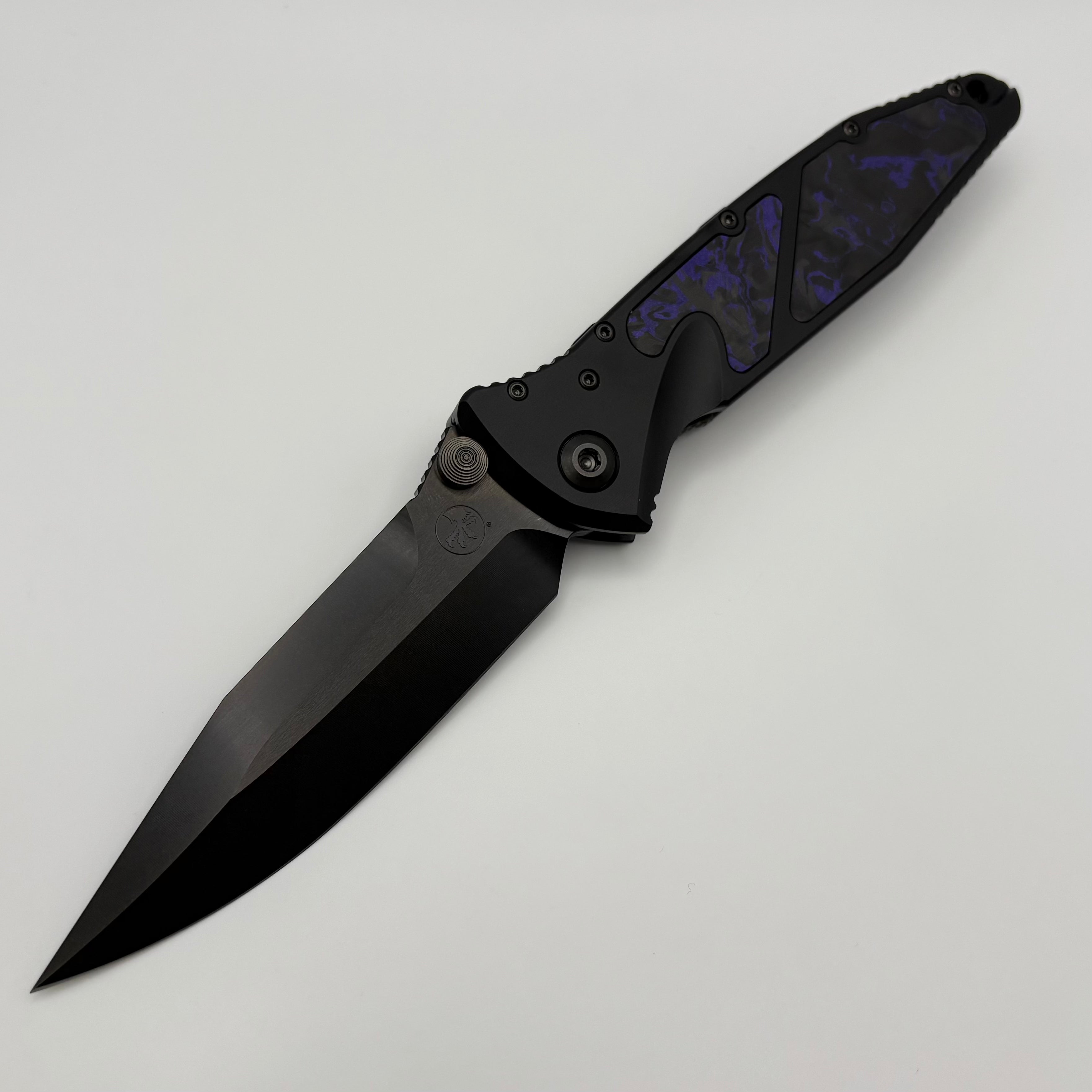 Pre-Owned Microtech Socom Elite M/A DLC Spike Grind w/ Purple Haze Cro