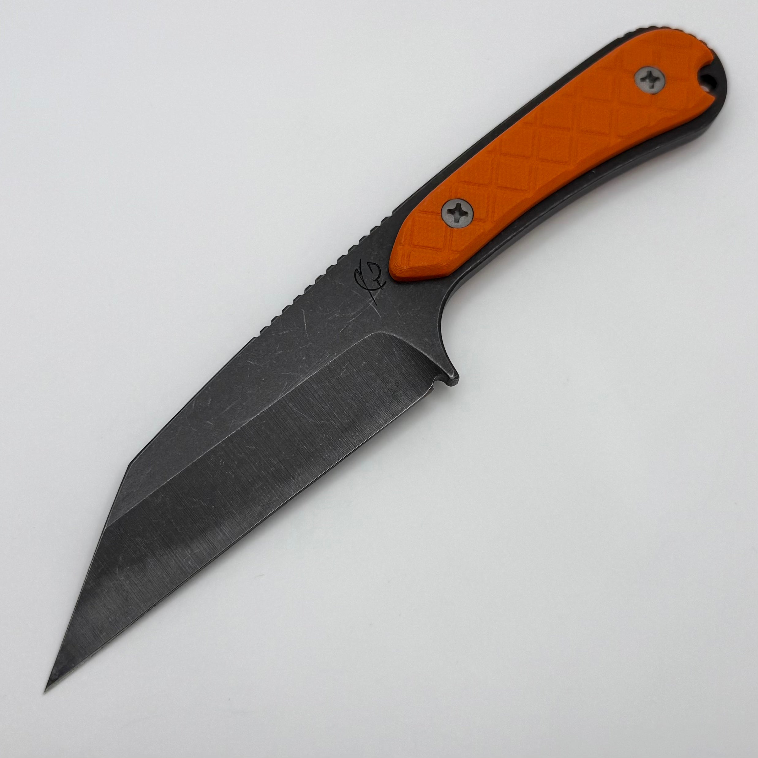 Scorpion 6 VCM Fixed Blade w/ Hunter Orange G-10 Handles & 1075 #2