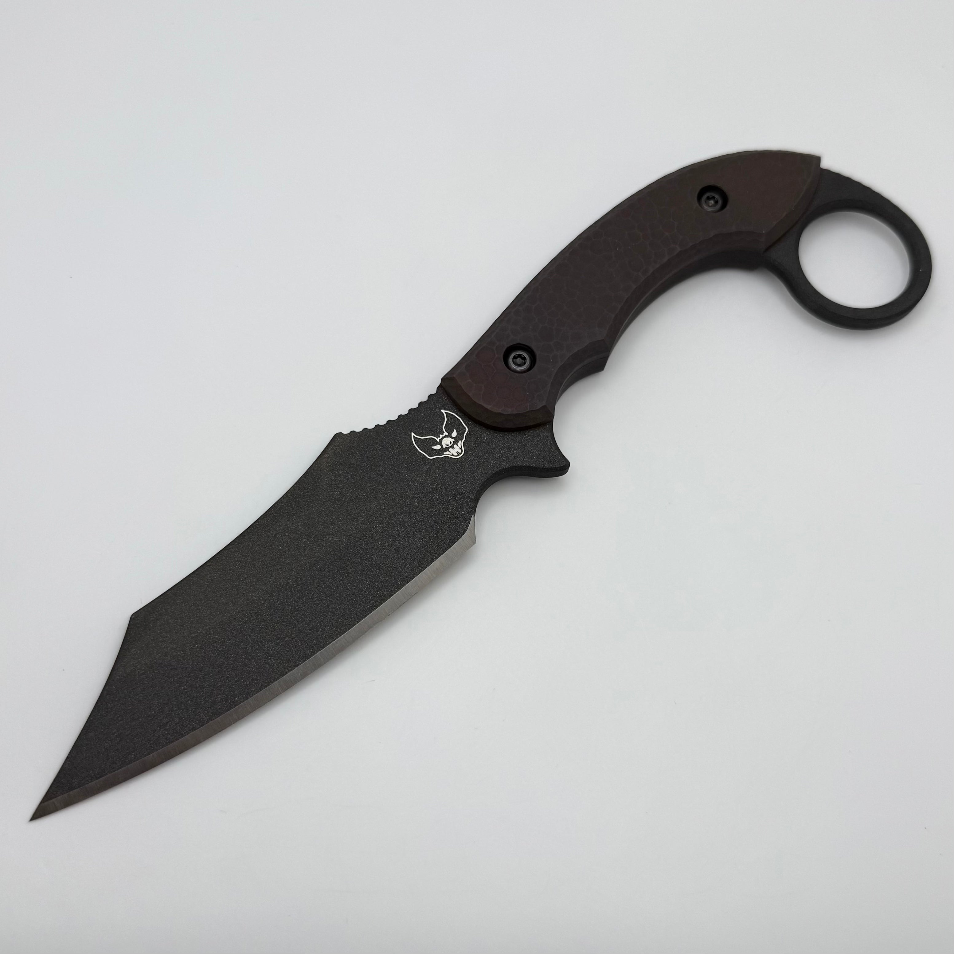 Bat Cave Blades KaramBat Fixed Blade w/ Nitro-V Steel & Titanium Handl
