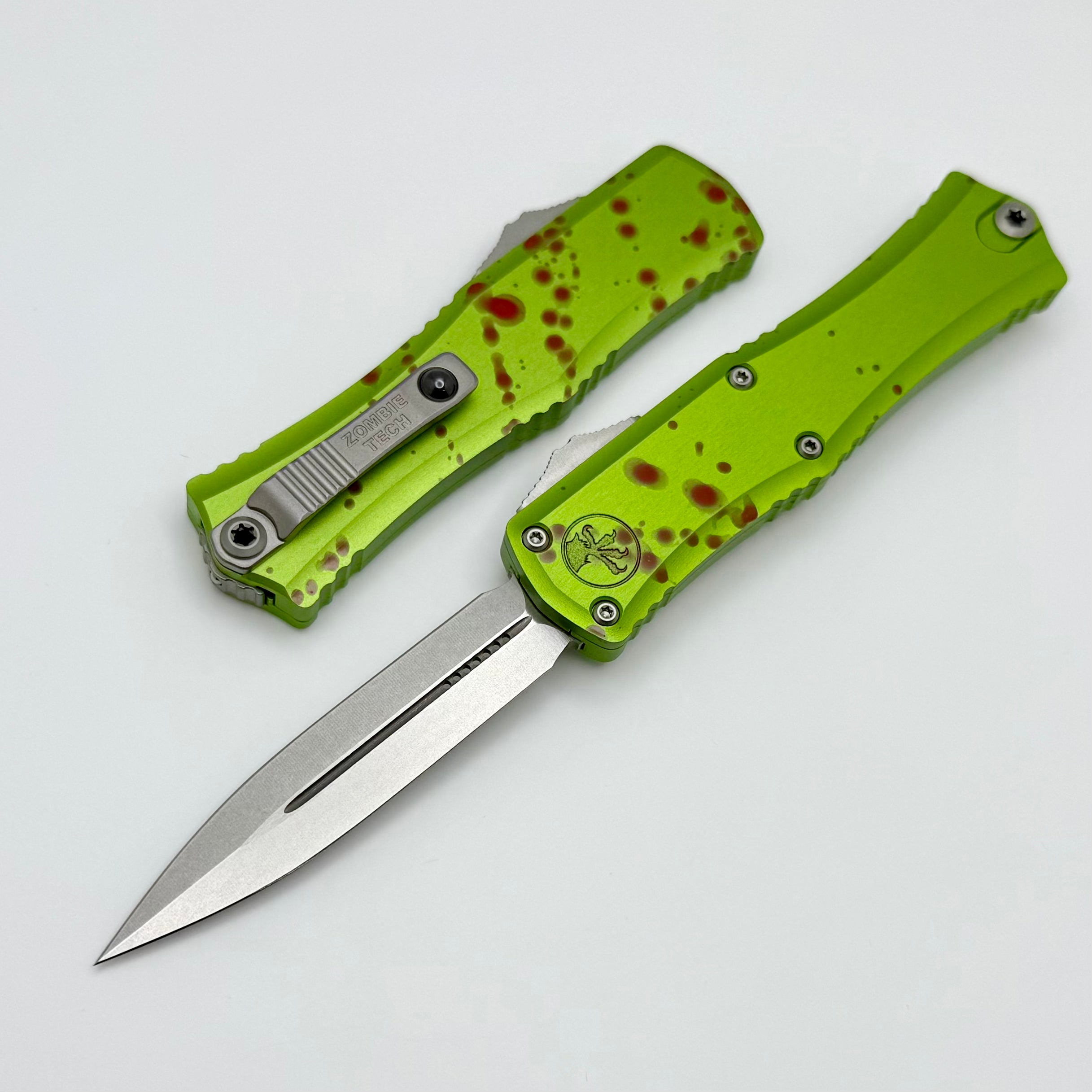 Microtech Knives Mini Hera Zombie Tech Stonewash D/E M390MK 1702M-10Z