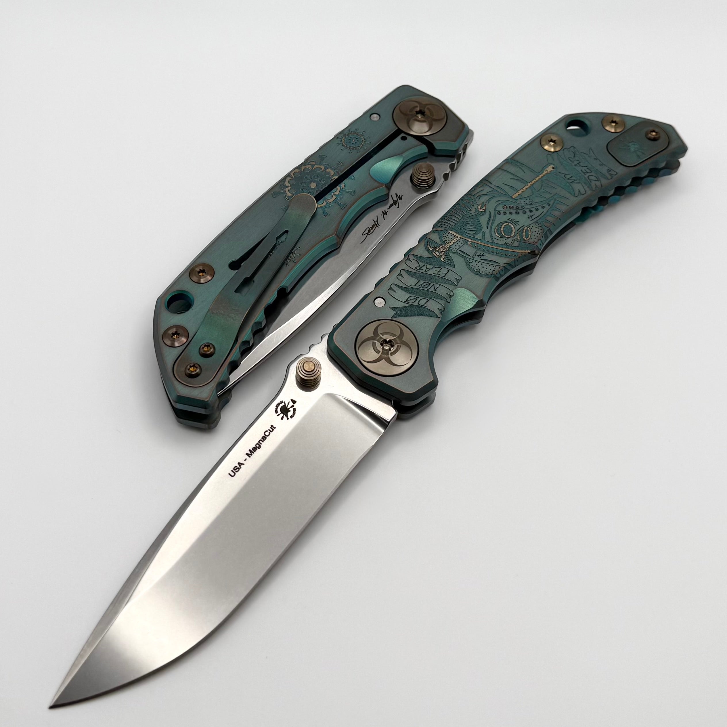 Spartan Blades Harsey Folder Green Plague Doctor Special Edition w/ 4"