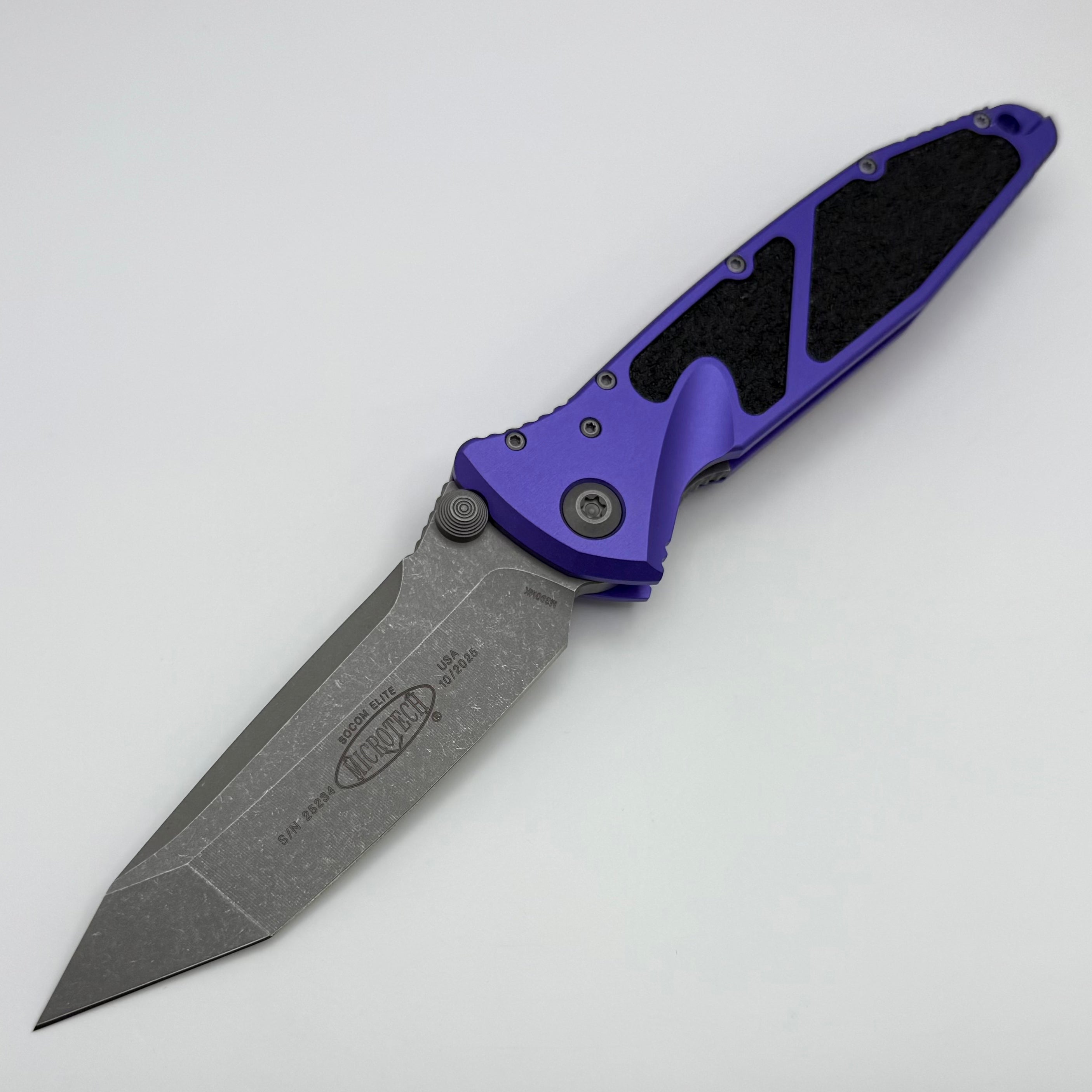 Microtech Socom Elite T/E Manual Purple Apocalyptic Standard 161-10APP