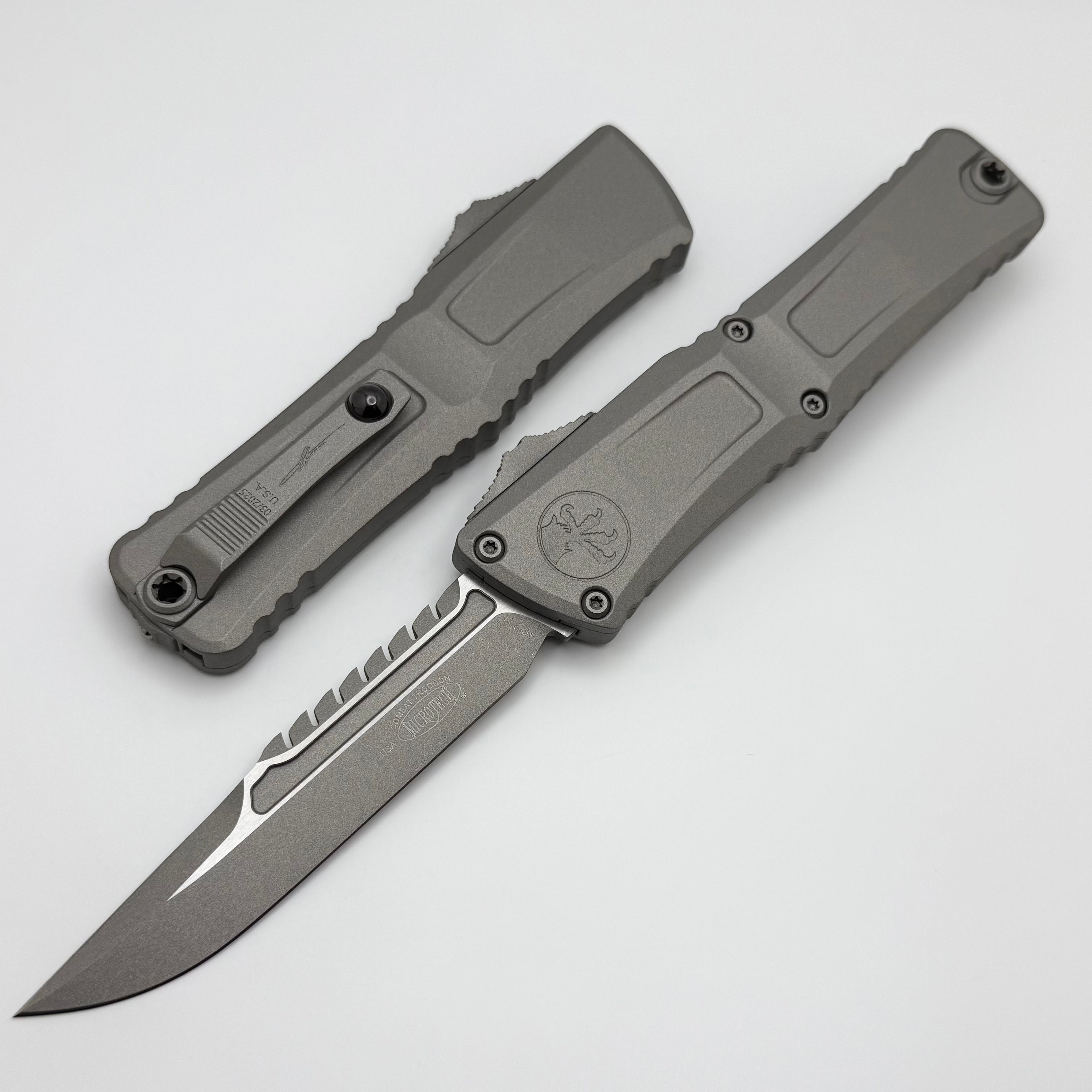 Microtech Knives Combat Troodon Gen III Interceptor "Titanium Gray" Ce