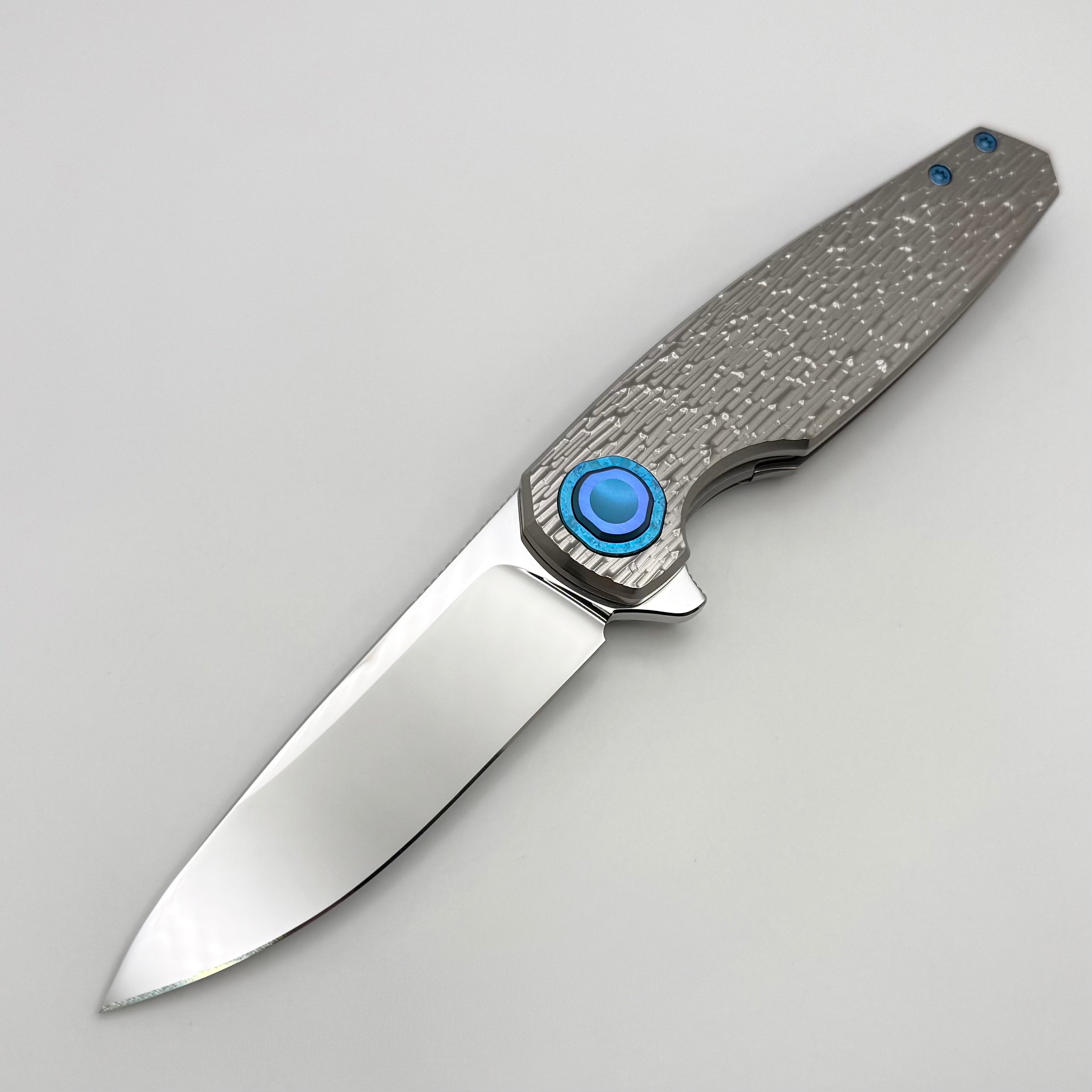Holt Bladeworks Morpheus w/ Burnished Blizzard Titanium Handles & M390