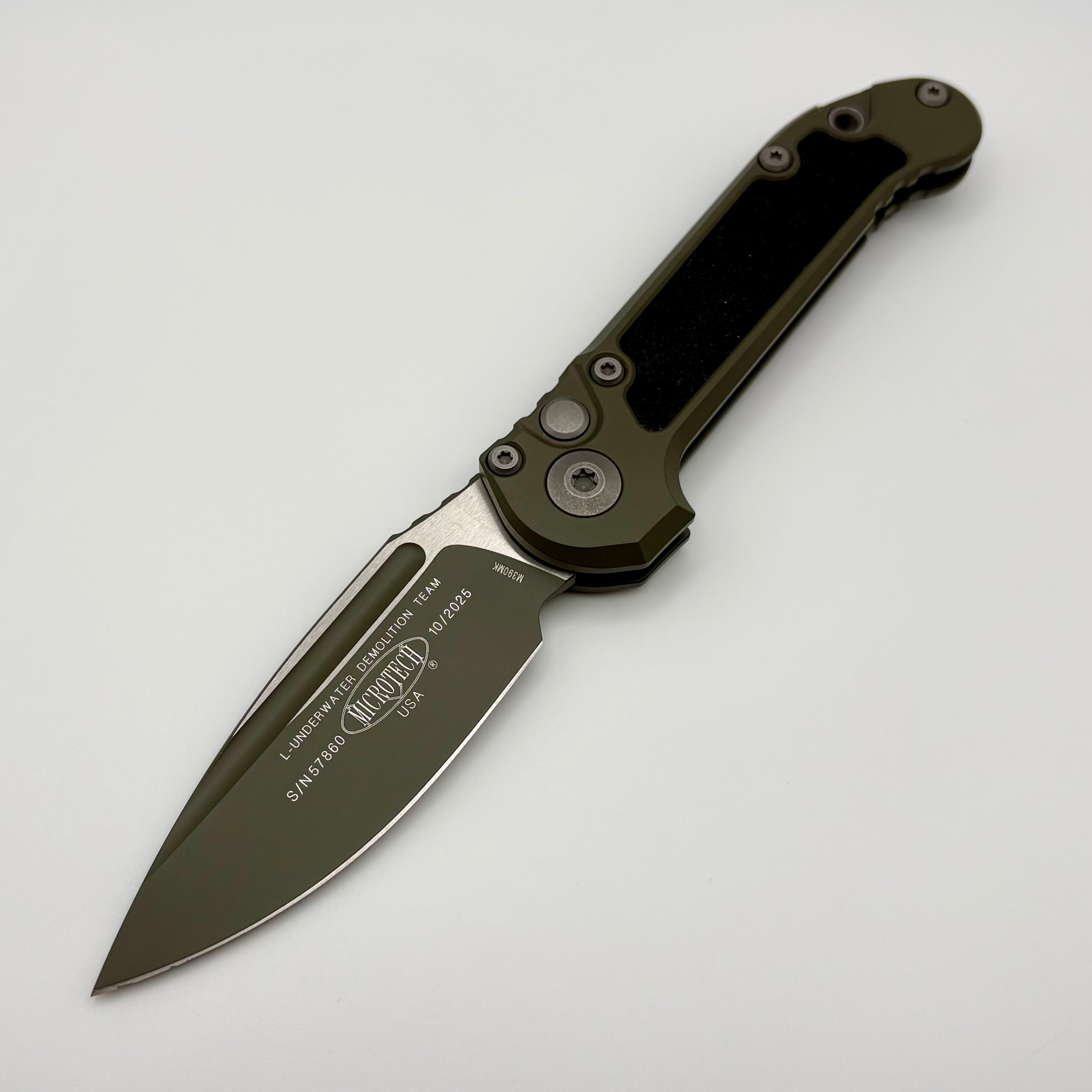 Pre-Owned Microtech Knives LUDT Gen III Cerakote Moss Green Drop Point