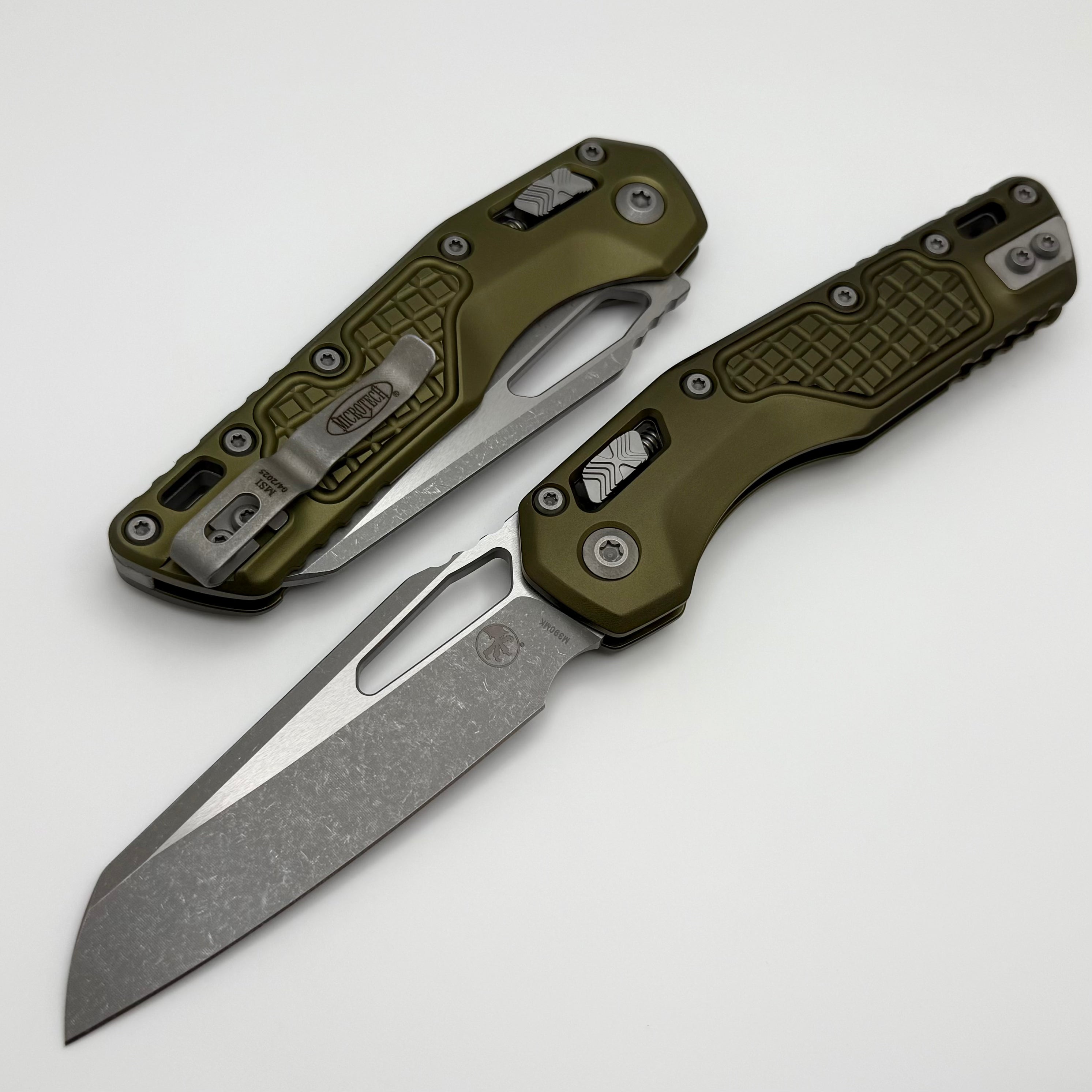 Microtech Knives MSI RAM LOK OD Green Frag Aluminum & Apocalyptic M390