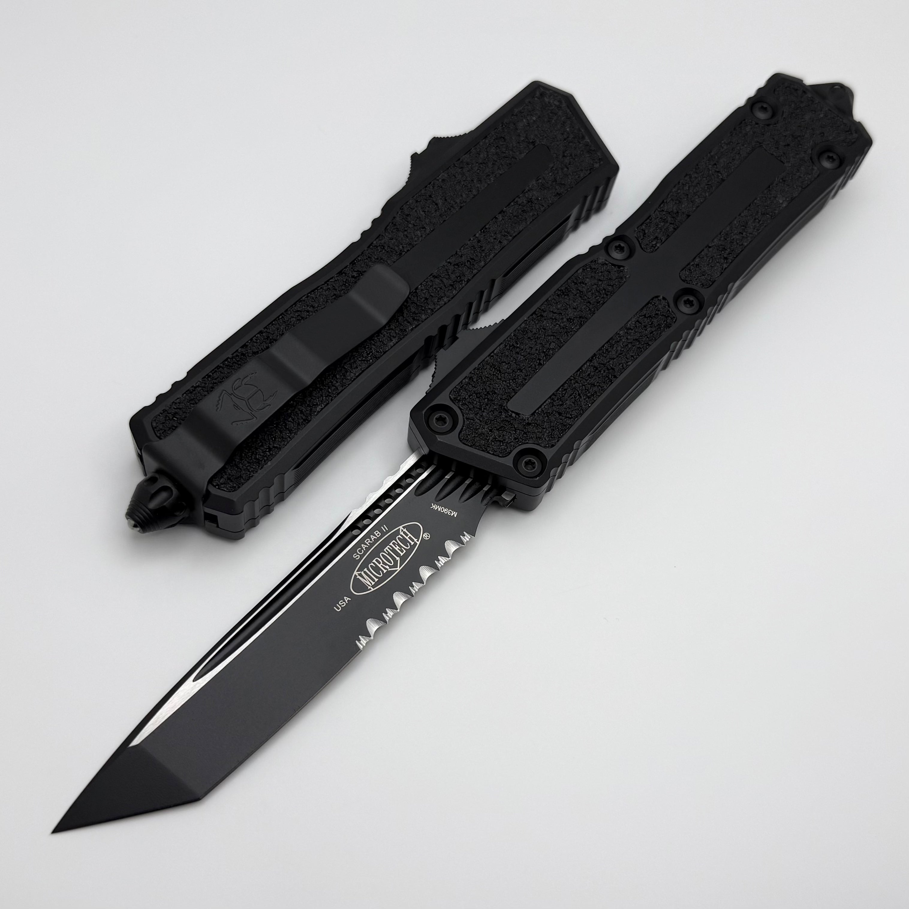 Microtech Scarab 2 Gen 3 Tanto Partial Serrated Tactical Standard w/ S