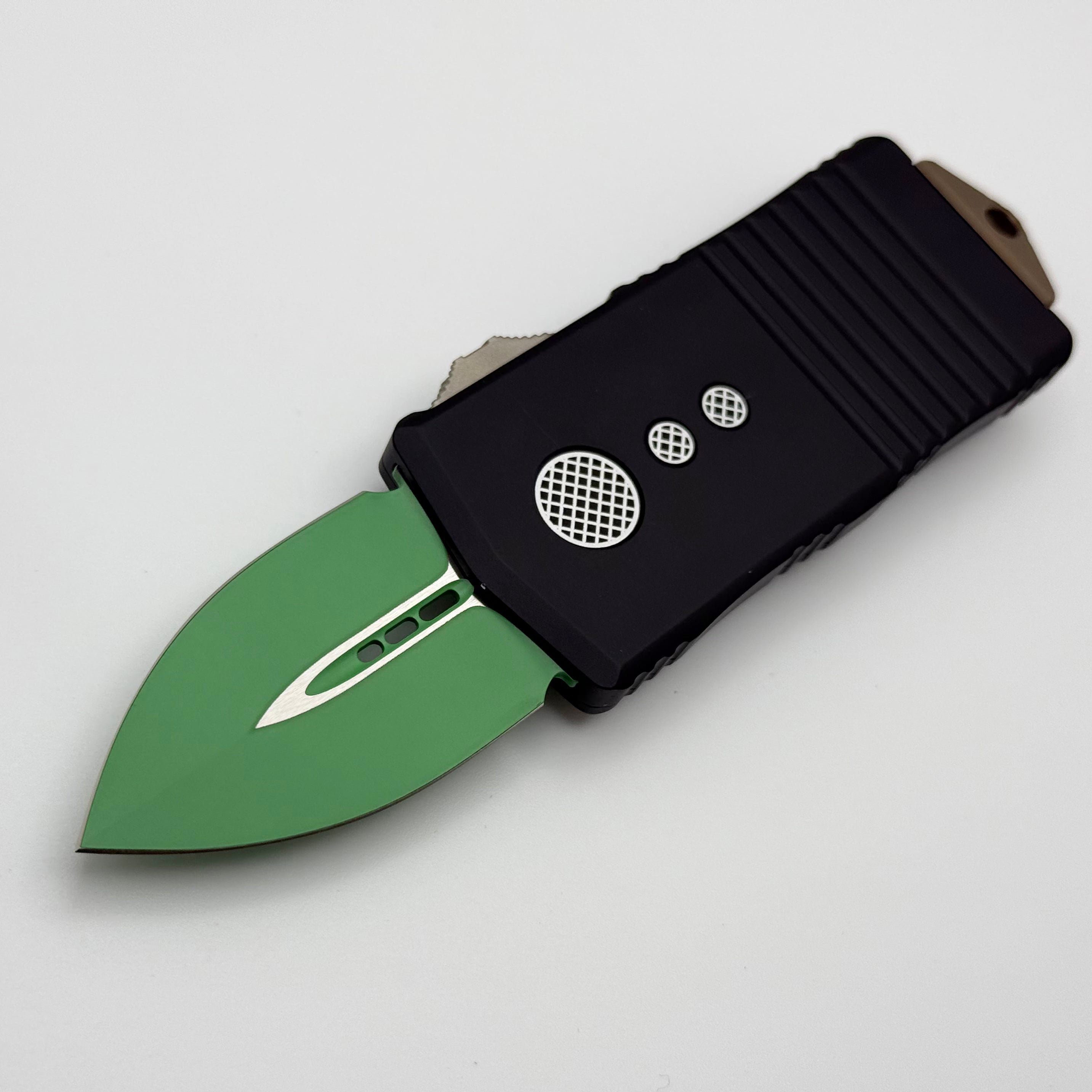 Microtech Exocet D/E Jedi Master Green Standard Signature Series S/N 0