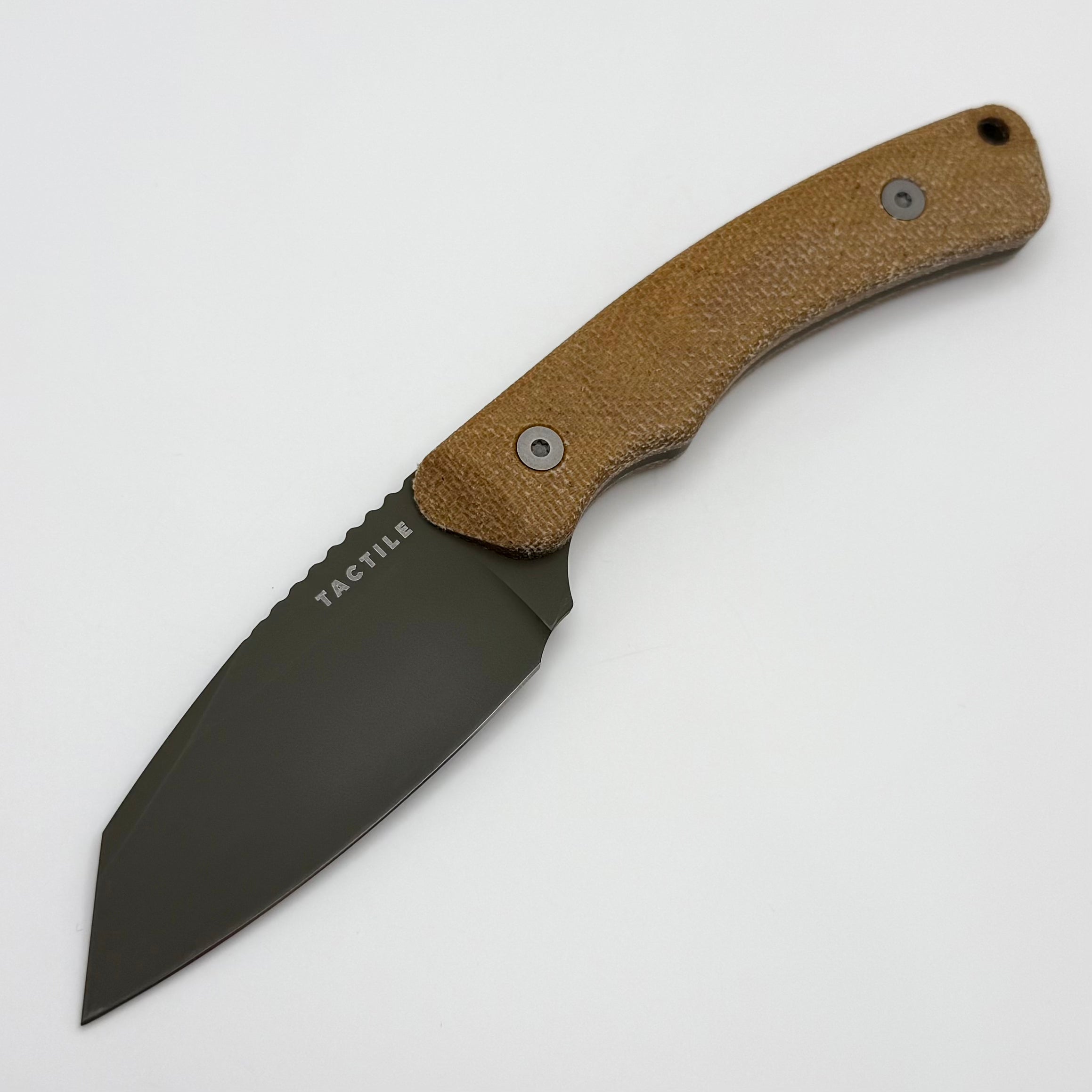 Tactile Knife Redhawk Fixed Blade w/ Green Cerakote MagnaCut & Brown M