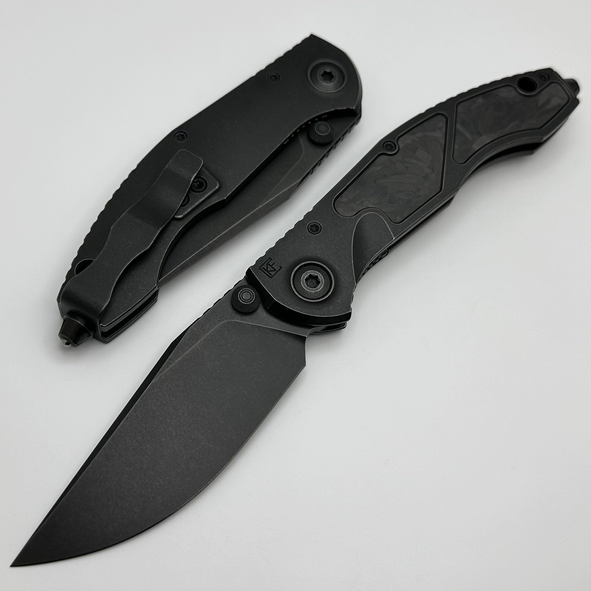 Custom Knife Factory & Anthony Marfione Sokosha Blackwash/Carbon Fiber