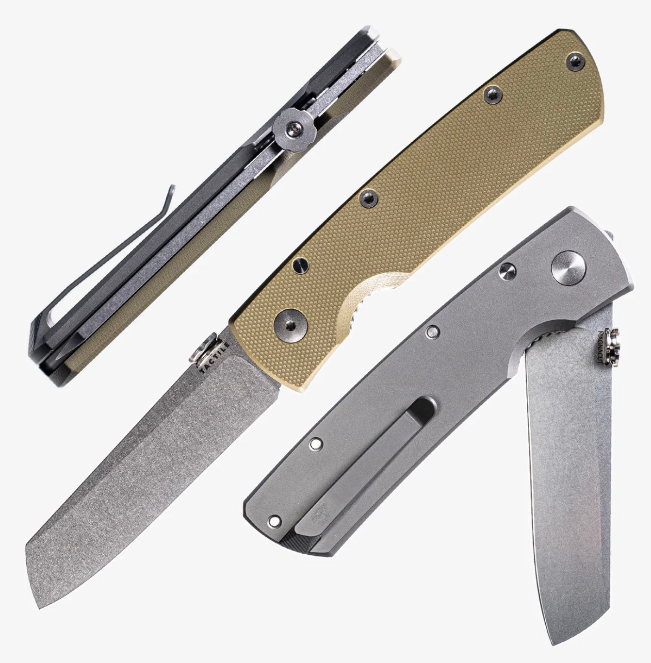 Tactile Knife Co Mariner 2 Bob Terzuola Folder w/ Green G-10/Titanium